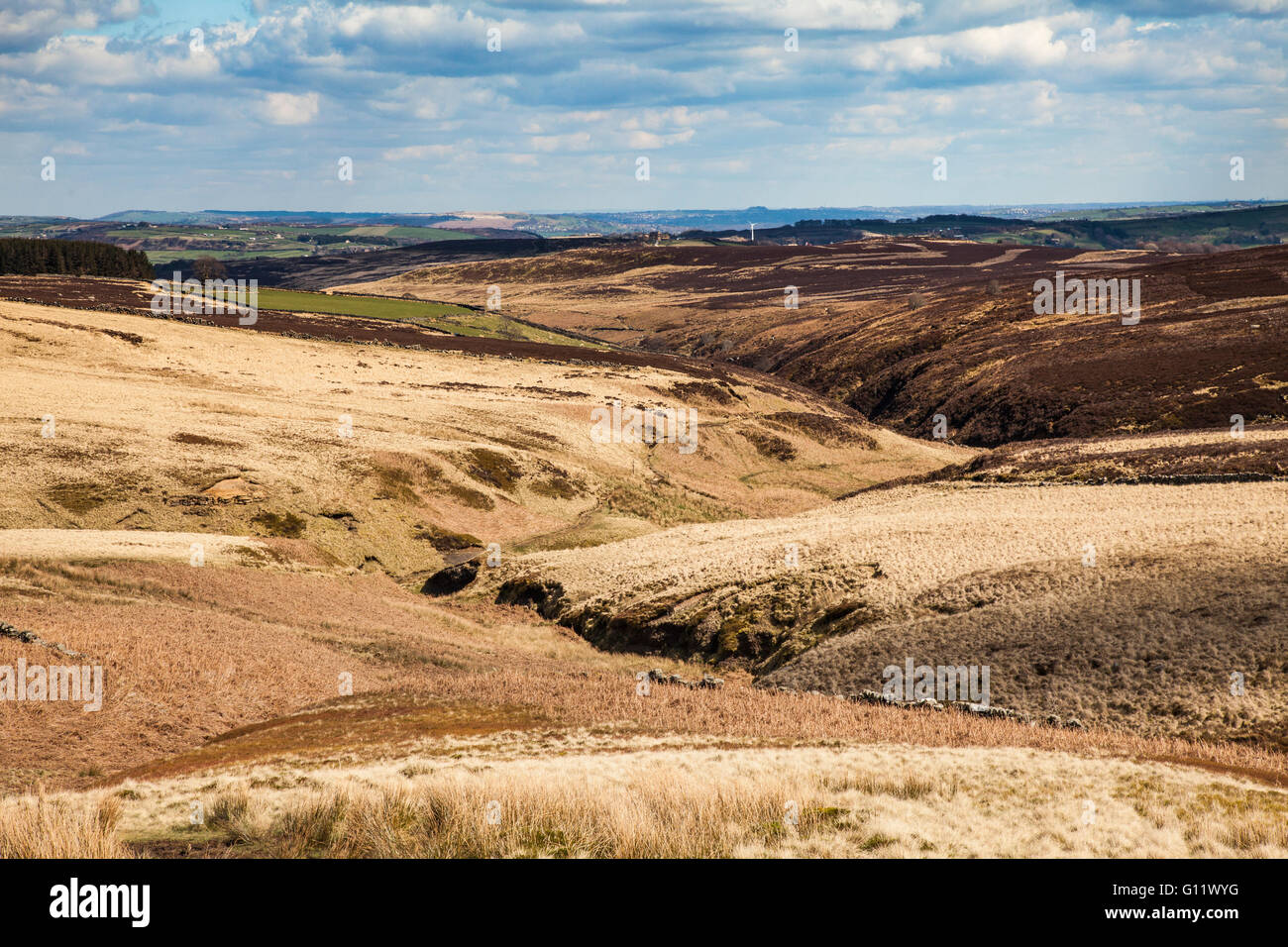 Haworth moors, Near Bronte Falls, Yorkshire Stock Photo - Alamy