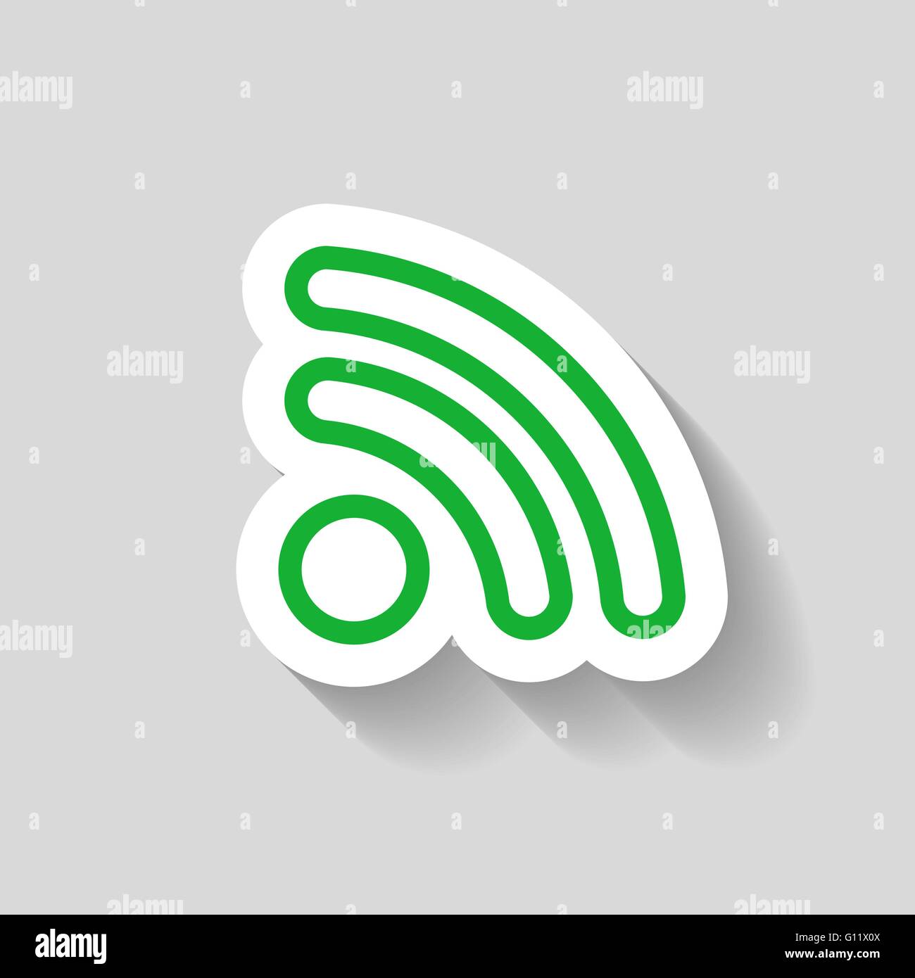 Pictograph of RSS Stock Vector Image & Art - Alamy