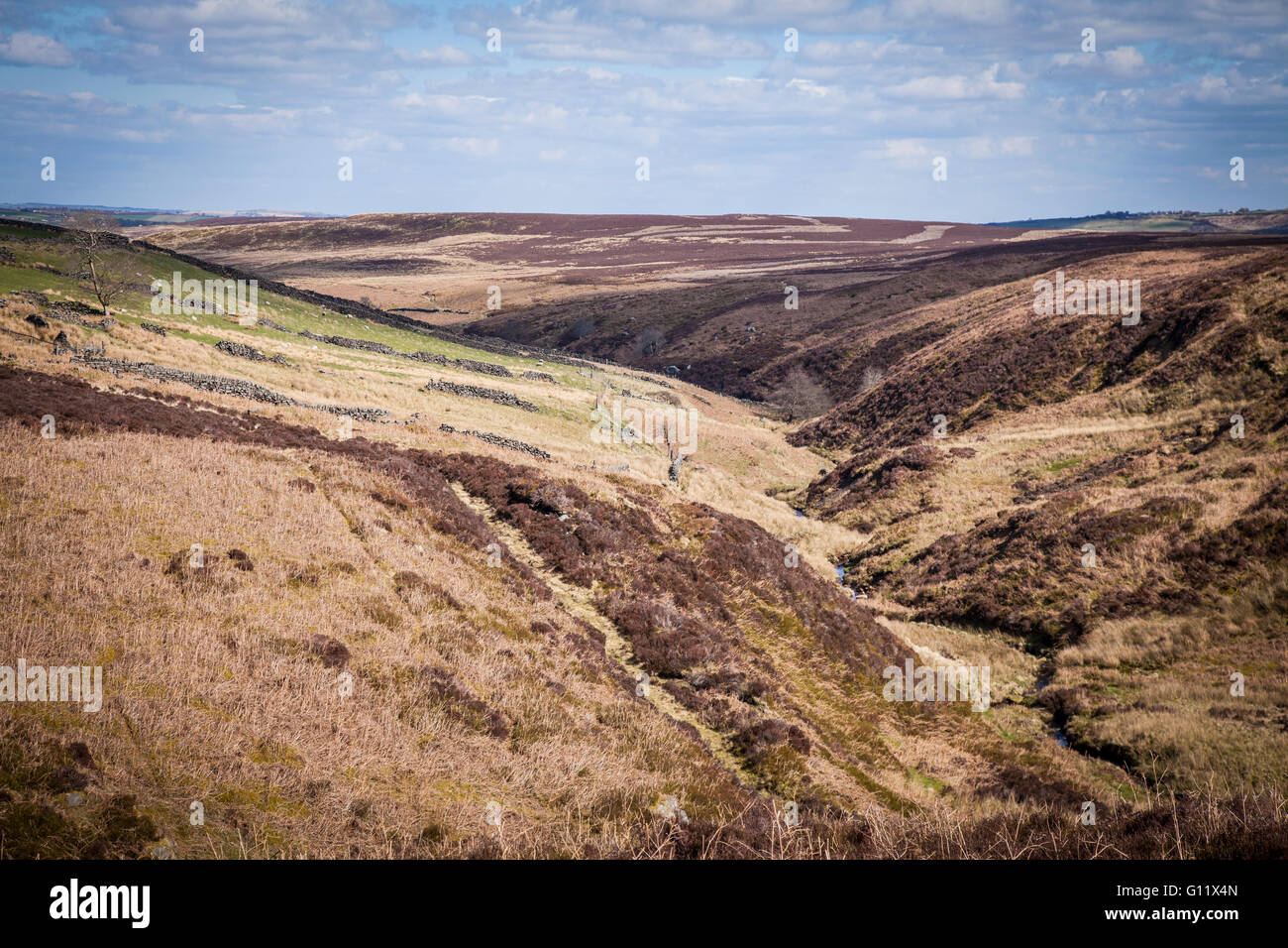 Haworth moors, Near Bronte Falls, Yorkshire Stock Photo - Alamy