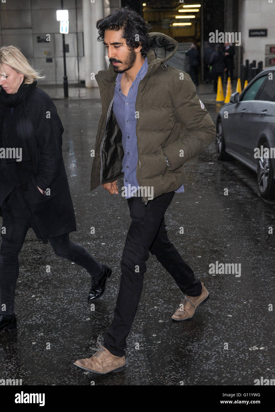 Dev Patel arriving at the BBC Radio 1 studios Featuring: Dev Patel ...
