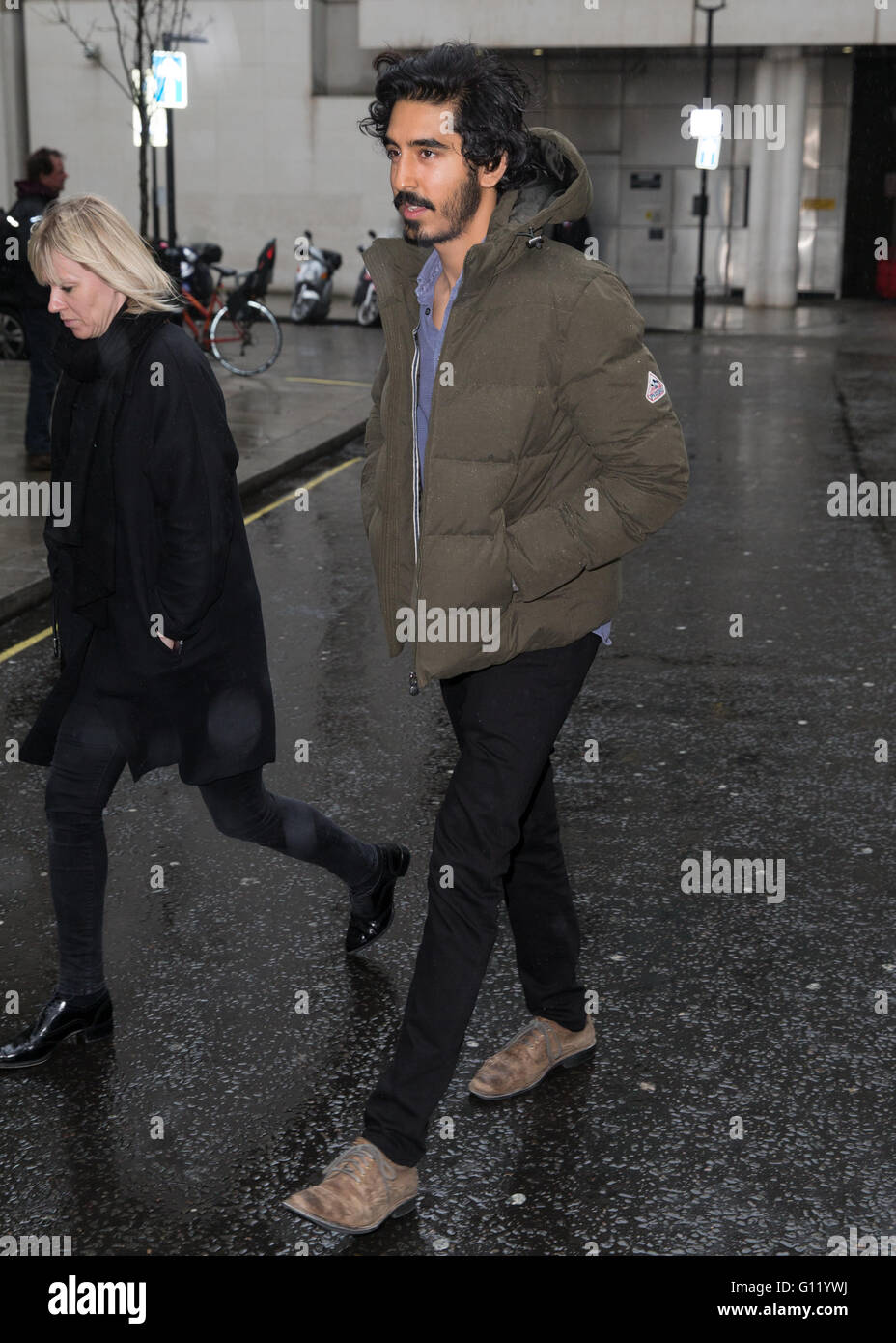 Dev Patel arriving at the BBC Radio 1 studios Featuring: Dev Patel ...