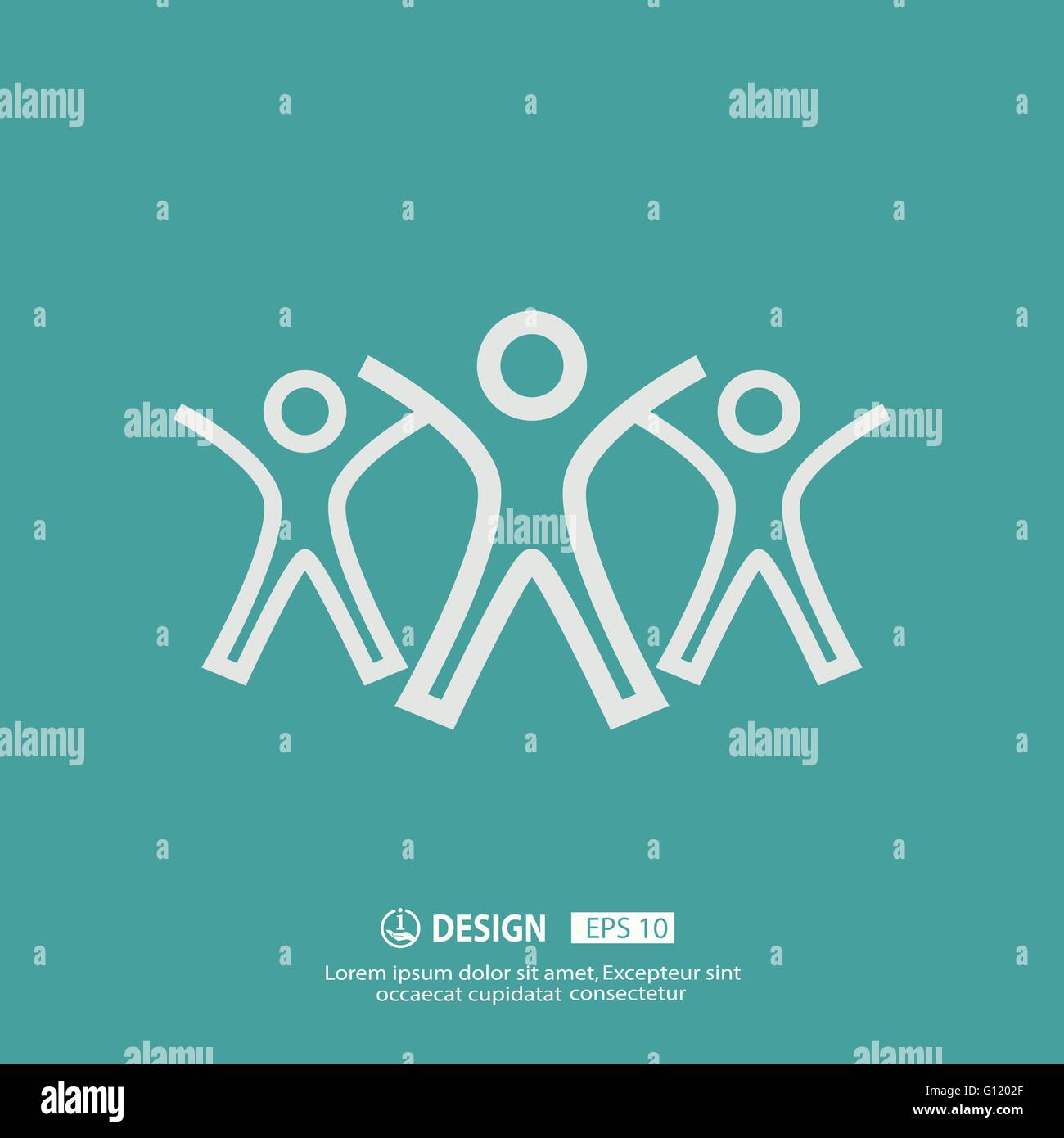 Pictograph of success team Stock Vector Image & Art - Alamy