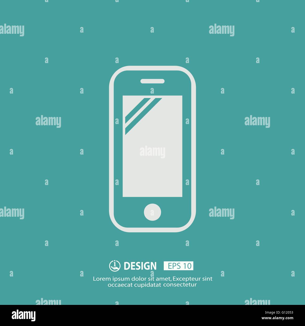 Pictograph of mobile Stock Vector Image & Art - Alamy