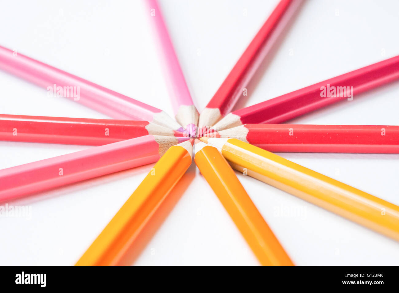 Colorful Multi-Color Of Pencil Stock Photo - Alamy
