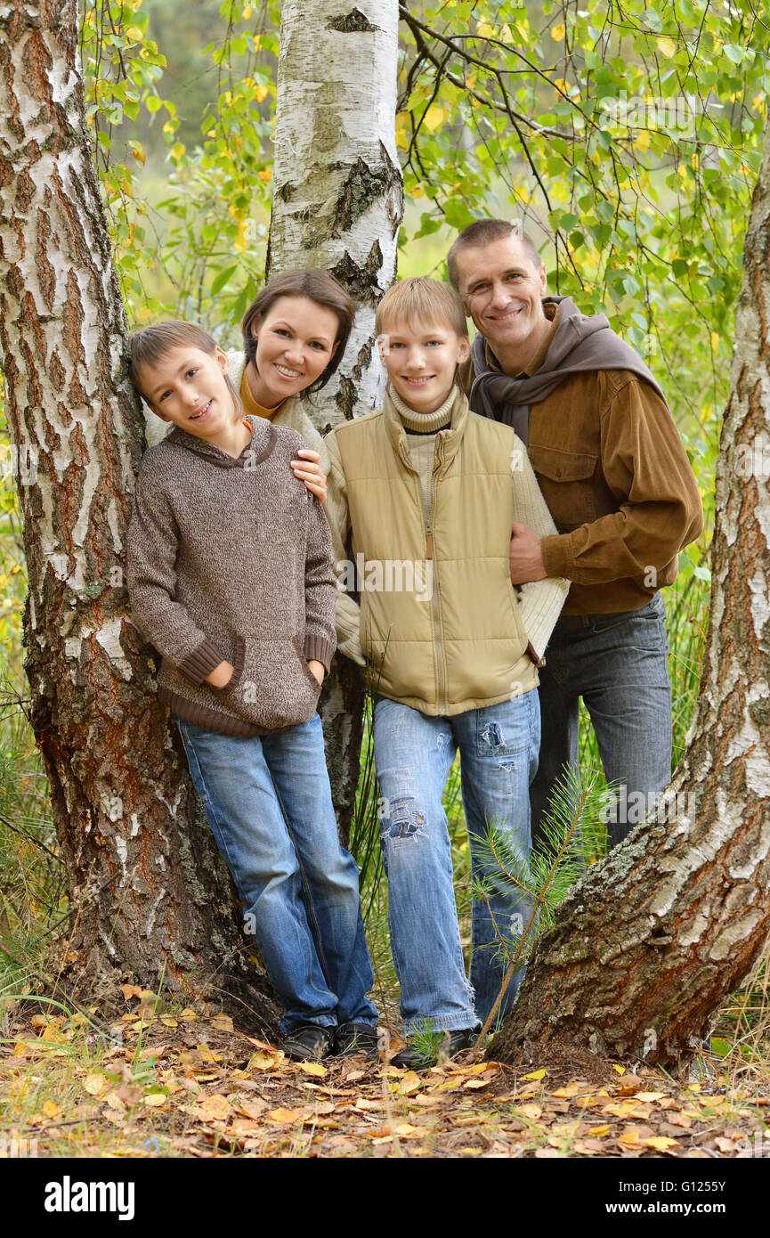 Nice happy family Stock Photo - Alamy
