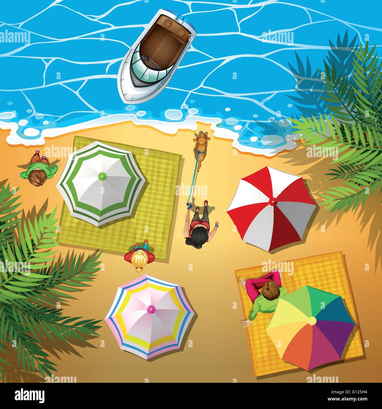 People relaxing on Stock Vector Images - Alamy