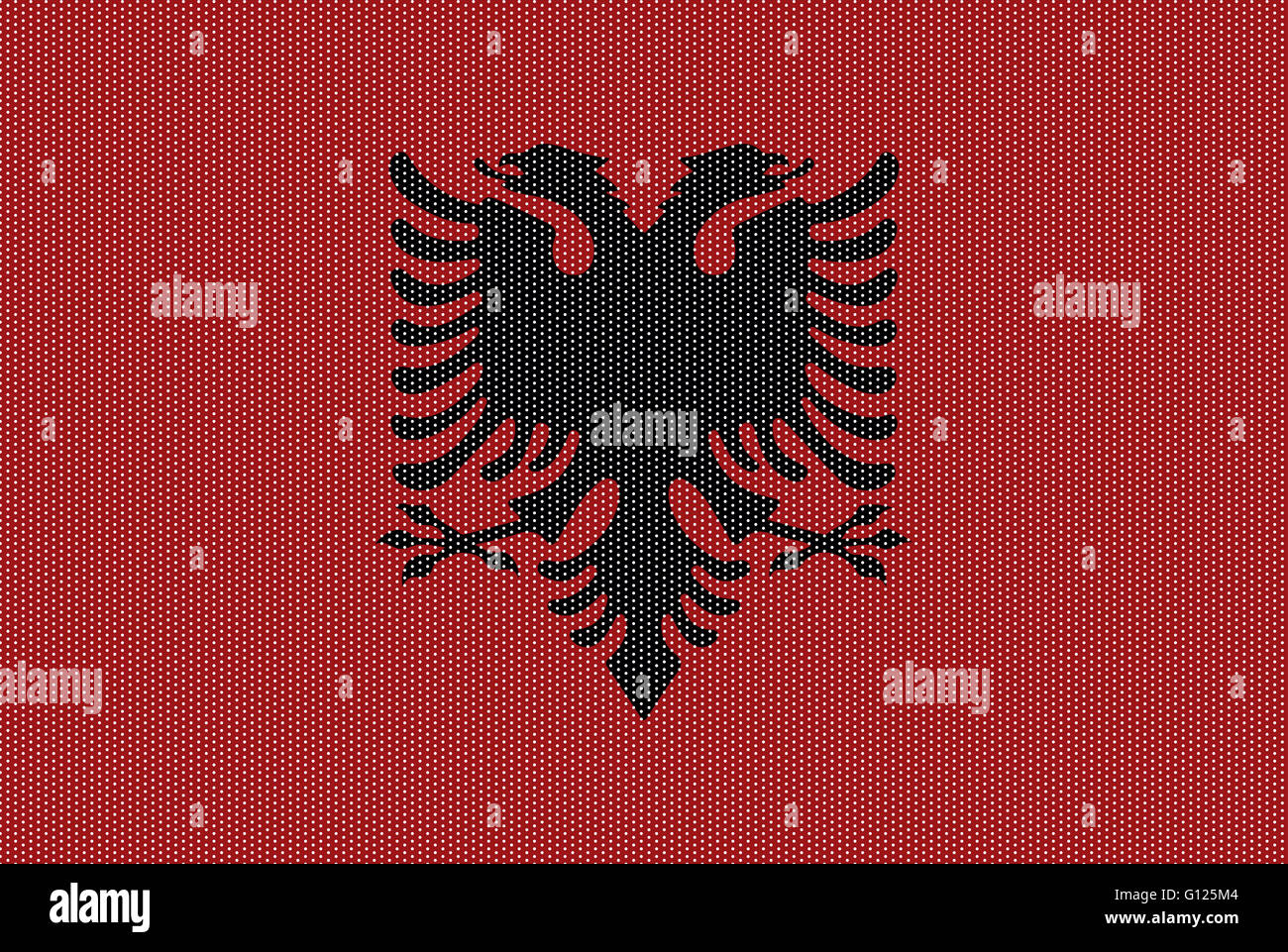 A retro looking Albania flag design Stock Photo - Alamy
