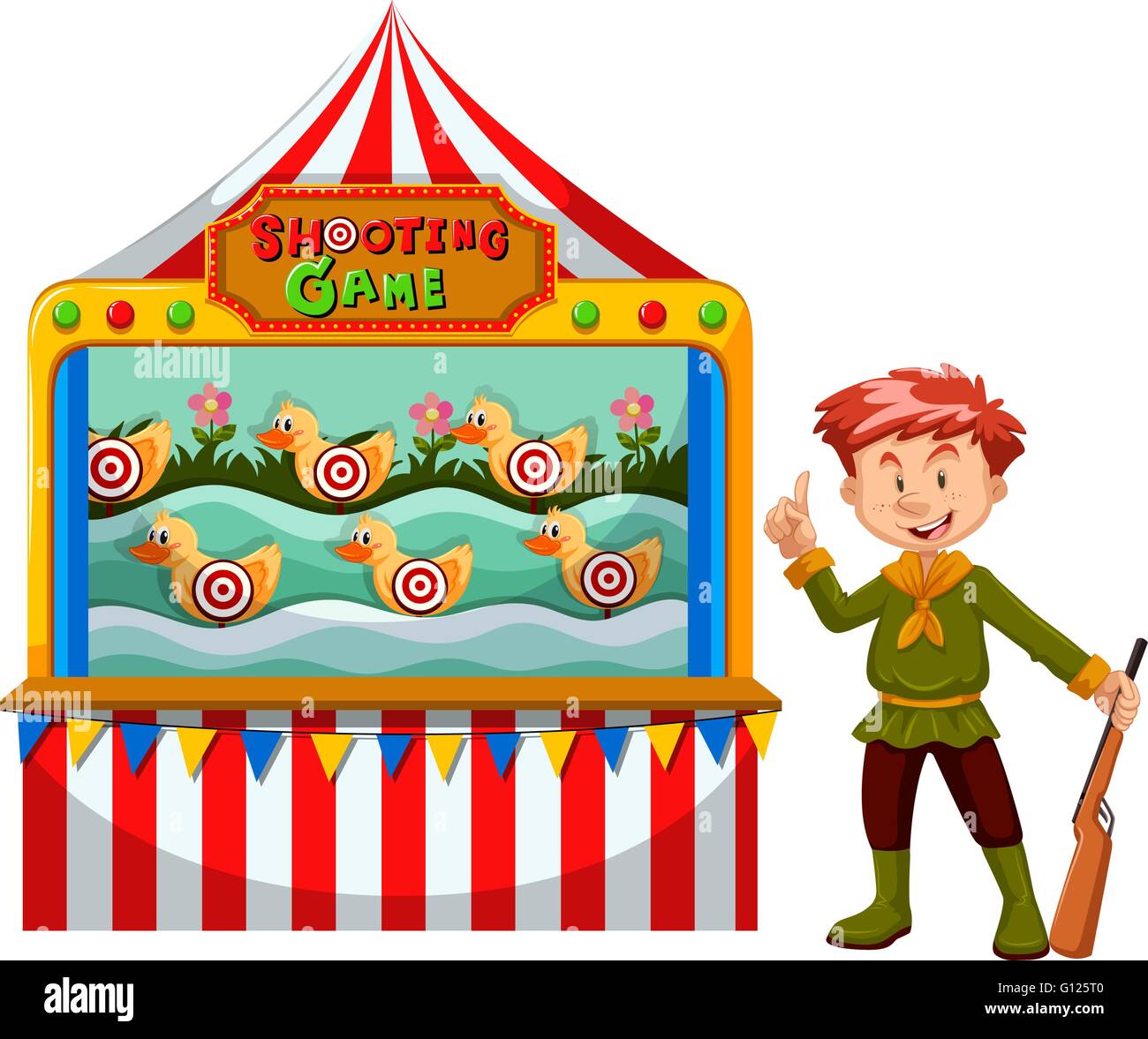 Target shooting game booth hi-res stock photography and images - Alamy