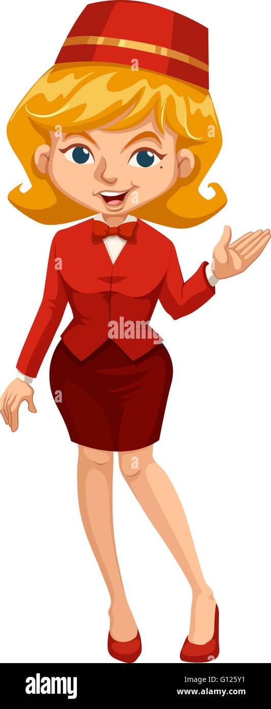 Woman in red suit illustration Stock Vector Image & Art - Alamy