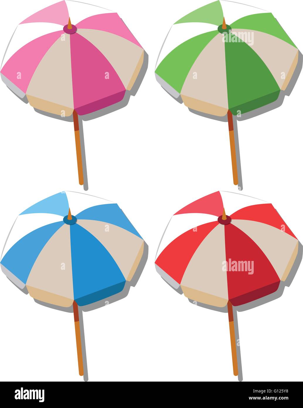 Umbrella colors Stock Vector Images - Alamy