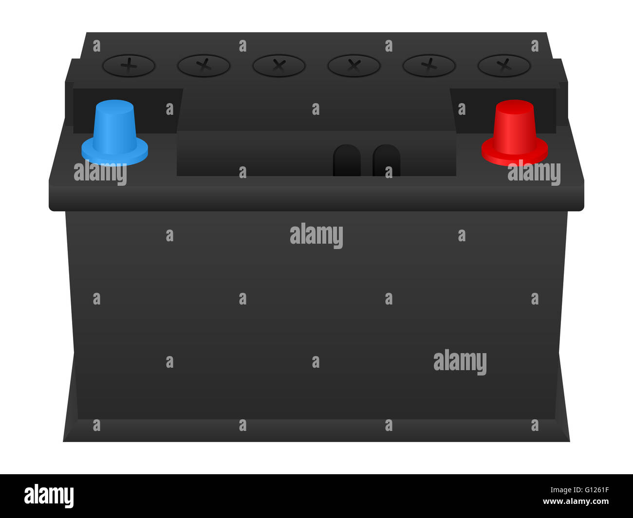 Car battery on a white background Stock Photo - Alamy