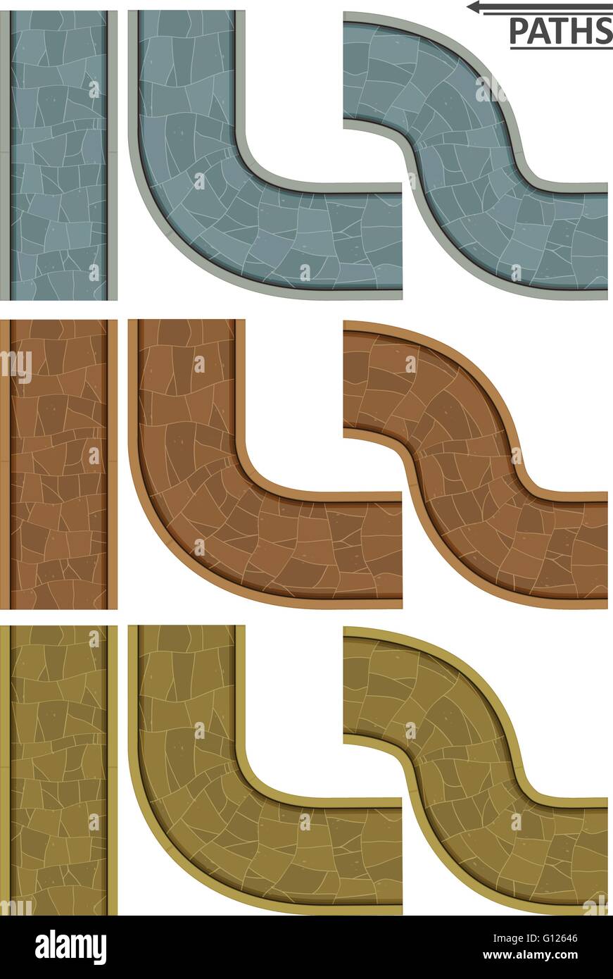 Different pattern of road illustration Stock Vector Image & Art - Alamy