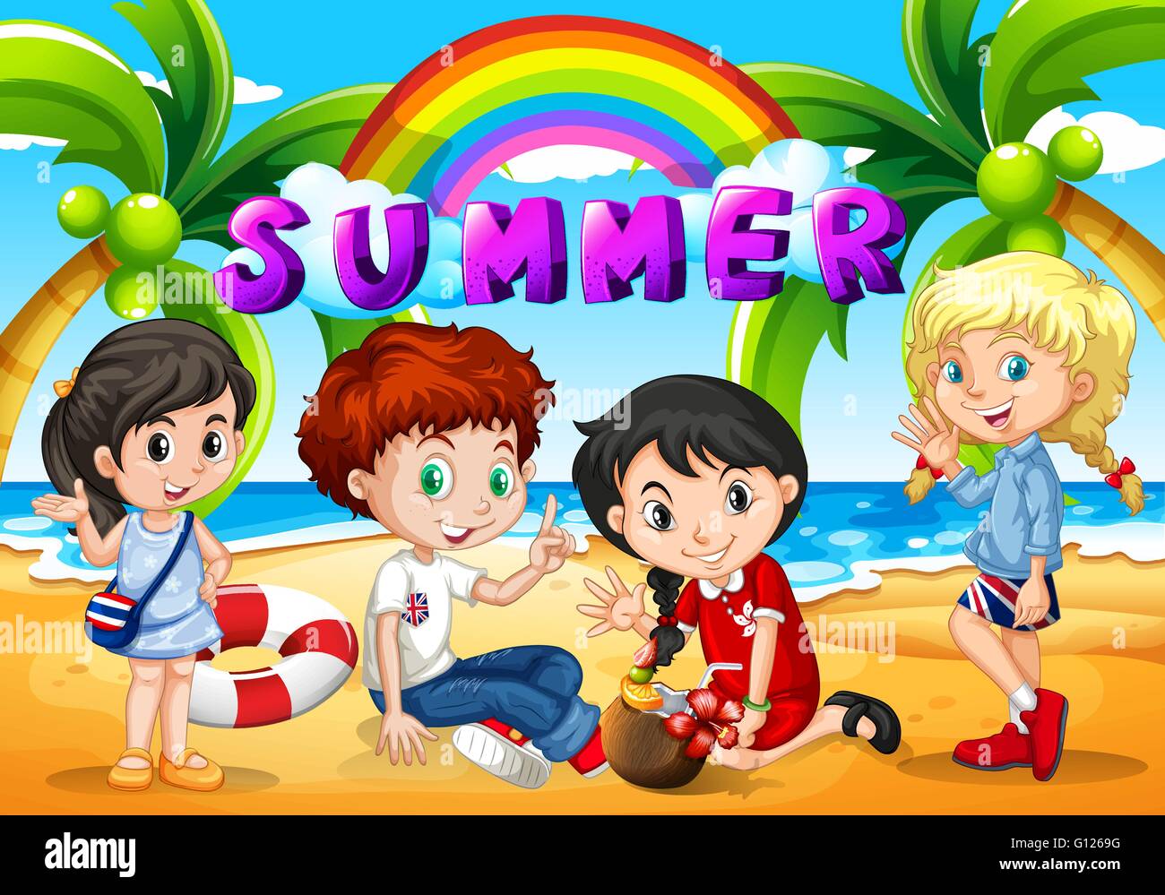 Hanging out with friends Stock Vector Images - Alamy