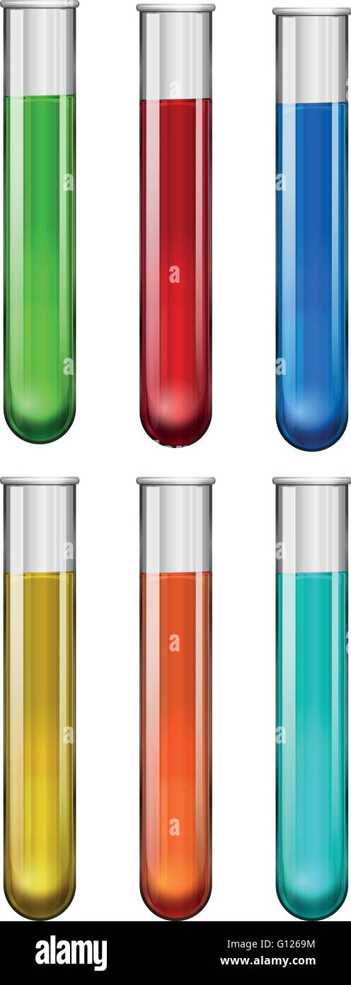 Liquid substance in glass tube illustration Stock Vector Image & Art ...