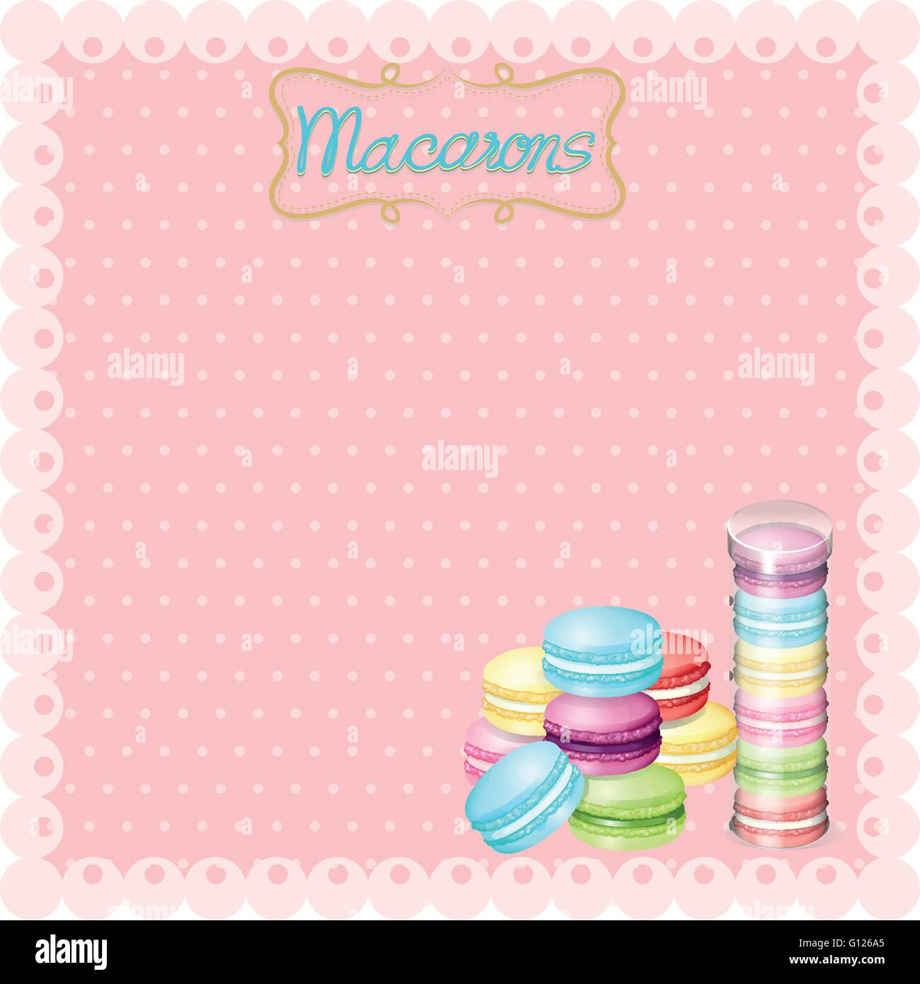 Dessert illustration for digital design Stock Vector Images - Alamy