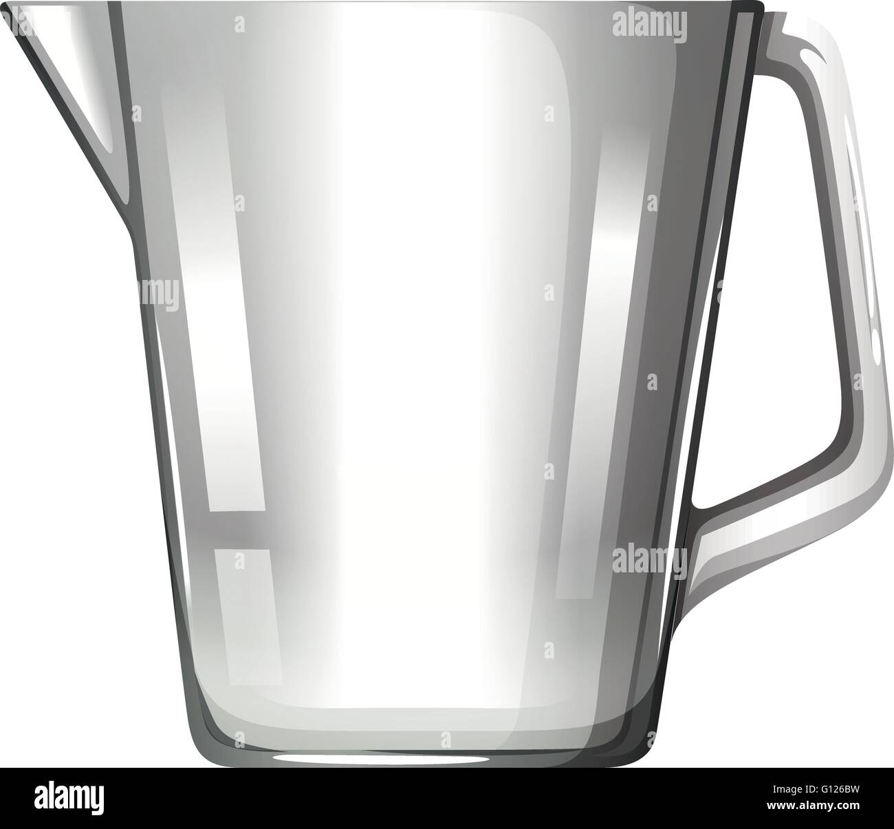 Glass beaker with handle illustration Stock Vector Image & Art - Alamy