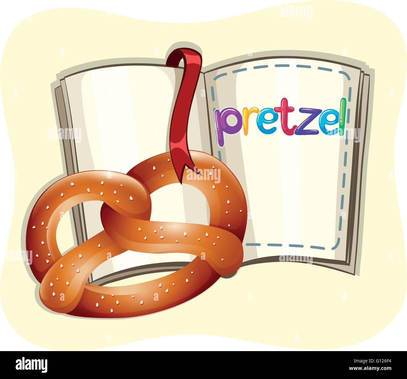Pretzel cartoon Cut Out Stock Images & Pictures - Alamy