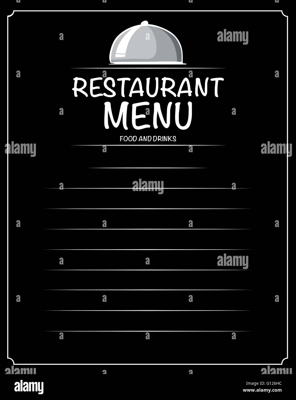 Paper design with restaurant menu illustration Stock Vector Image & Art ...