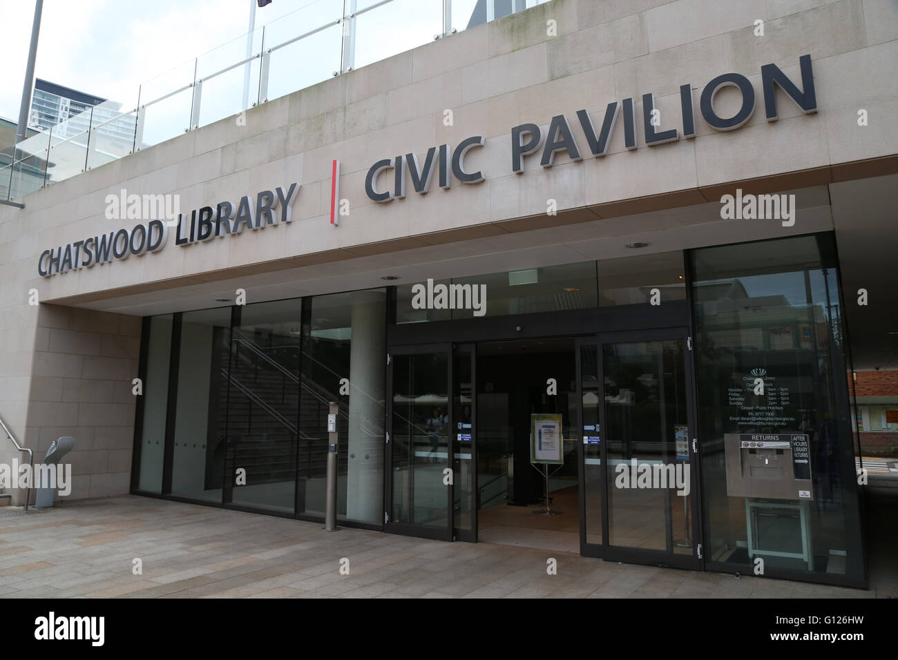 Chatswood Library. Civic Pavilion. The Concourse, Chatswood in Sydney ...