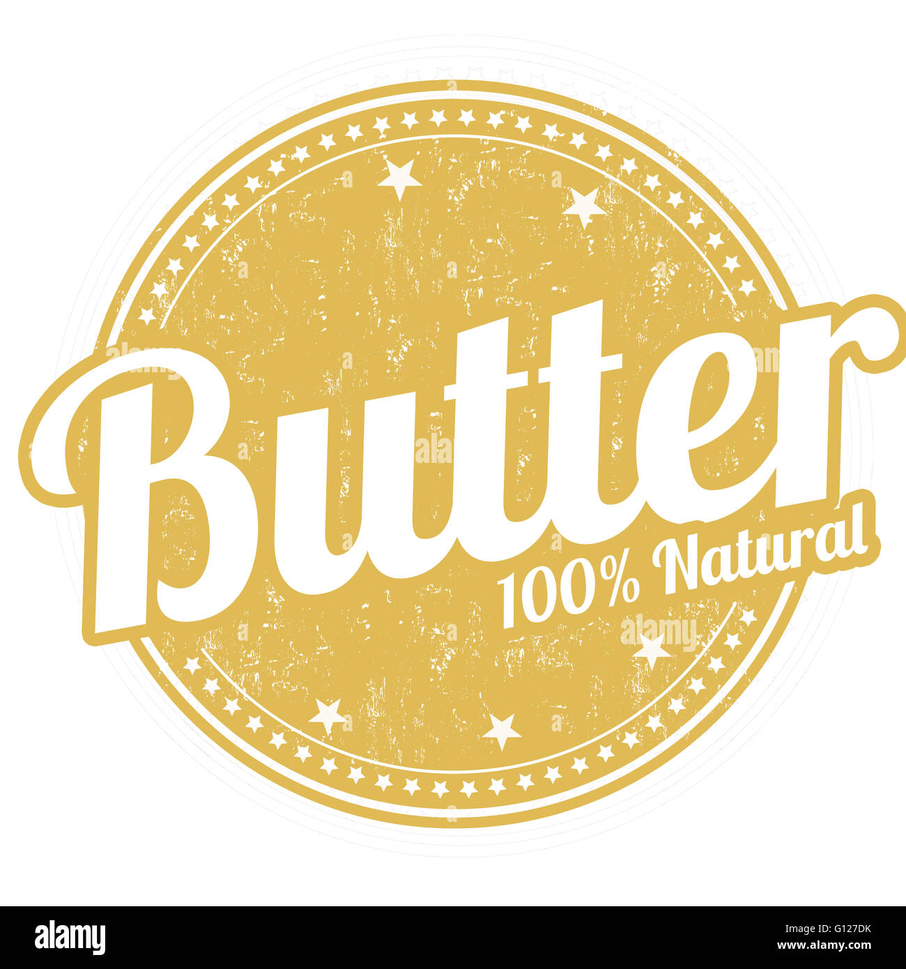 Butter grunge rubber stamp on white background, vector illustration ...