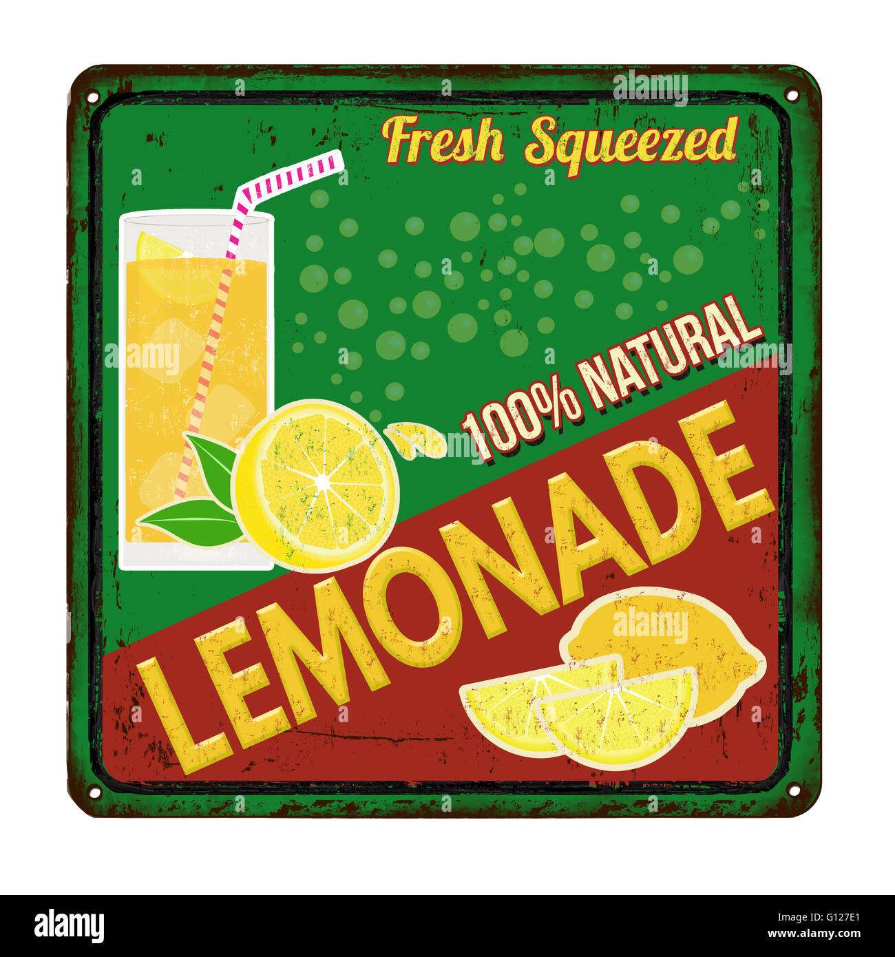 Old fashioned lemonade sign hi-res stock photography and images - Alamy