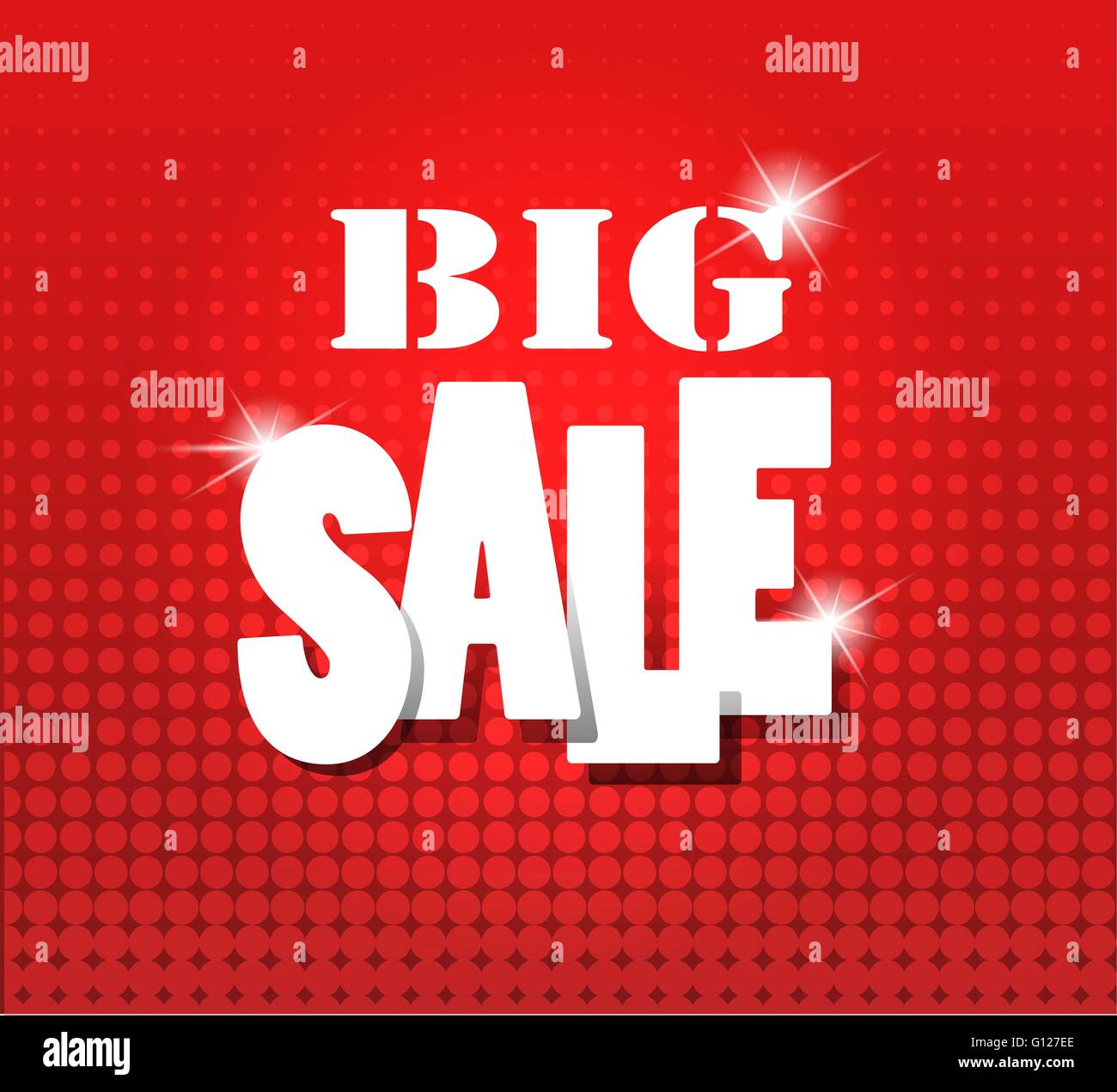 Big sale over red grunge background. vector illustration Stock Vector ...