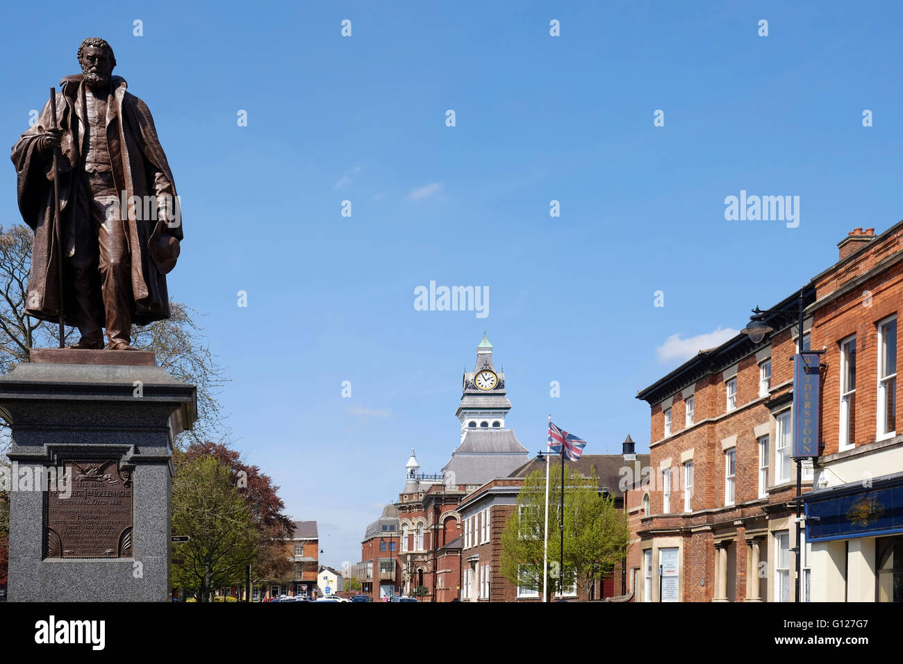 Statue of Frederick James Tollemache in Grantham town centre ...
