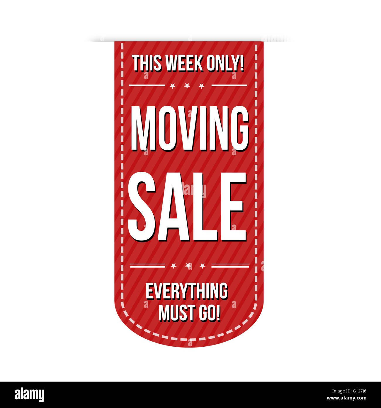 Moving sale banner design over a white background, vector illustration ...