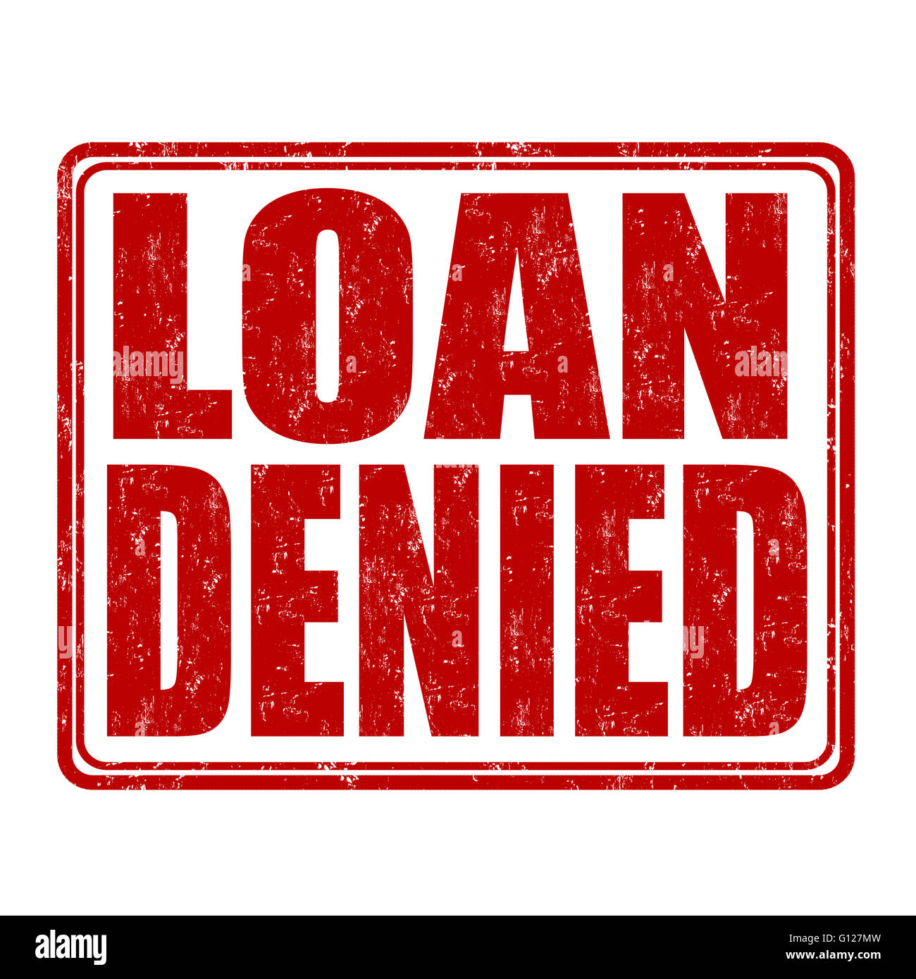 Loan denied grunge rubber stamp on white background, vector ...