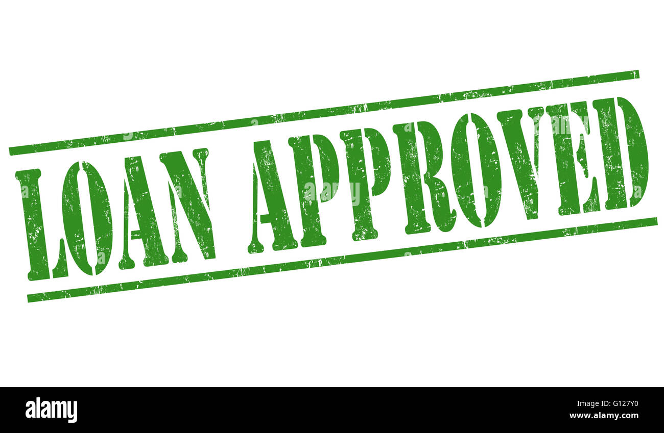 Loan approved grunge rubber stamp on white background, vector ...