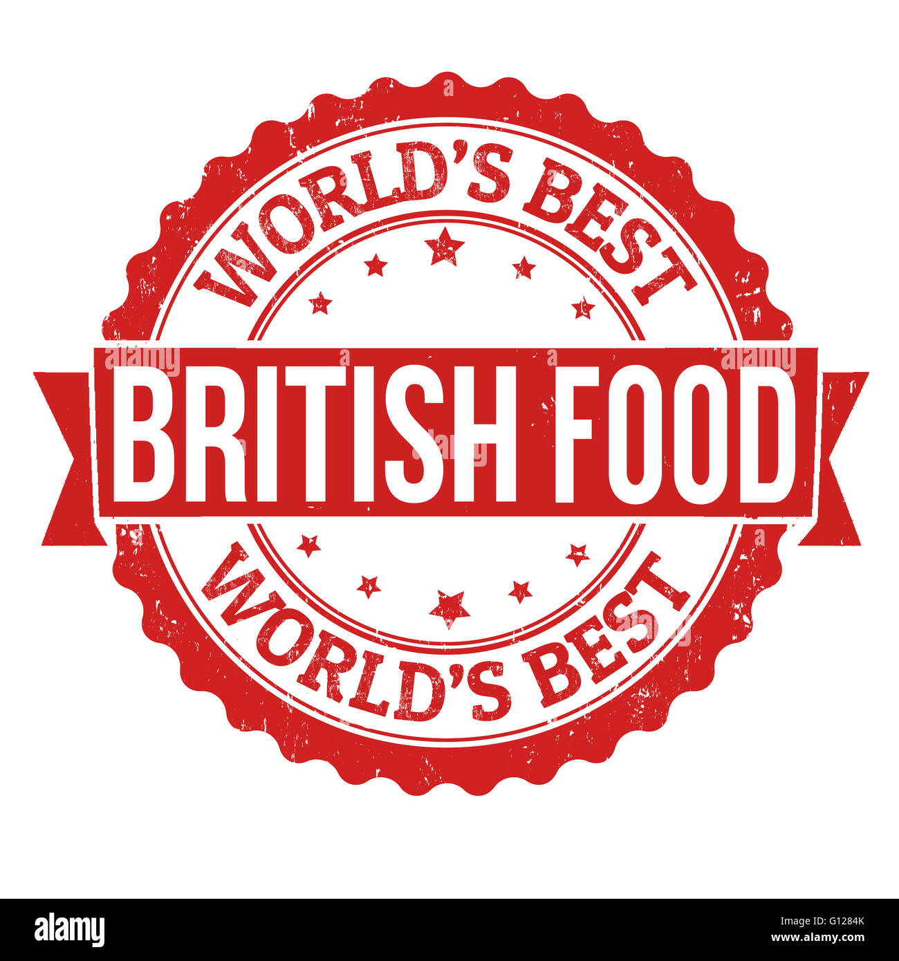 British food grunge rubber stamp on white background, vector ...