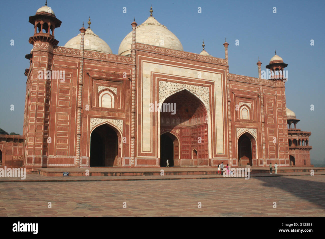 A Temple at the Taj Mahal, UNESCO World Heritage Site, Agra, Uttar ...