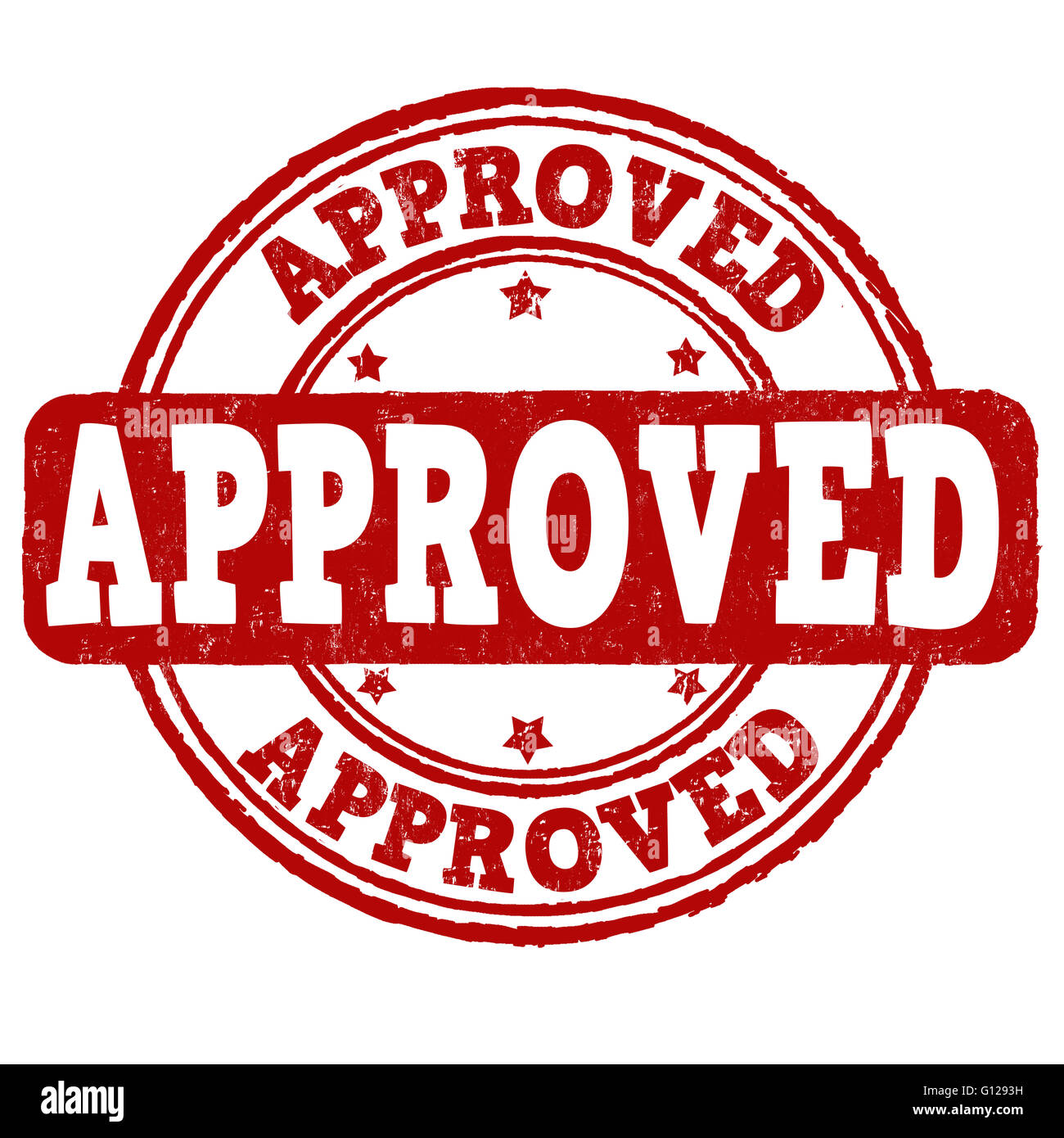 Permission granted stamp hi-res stock photography and images - Alamy