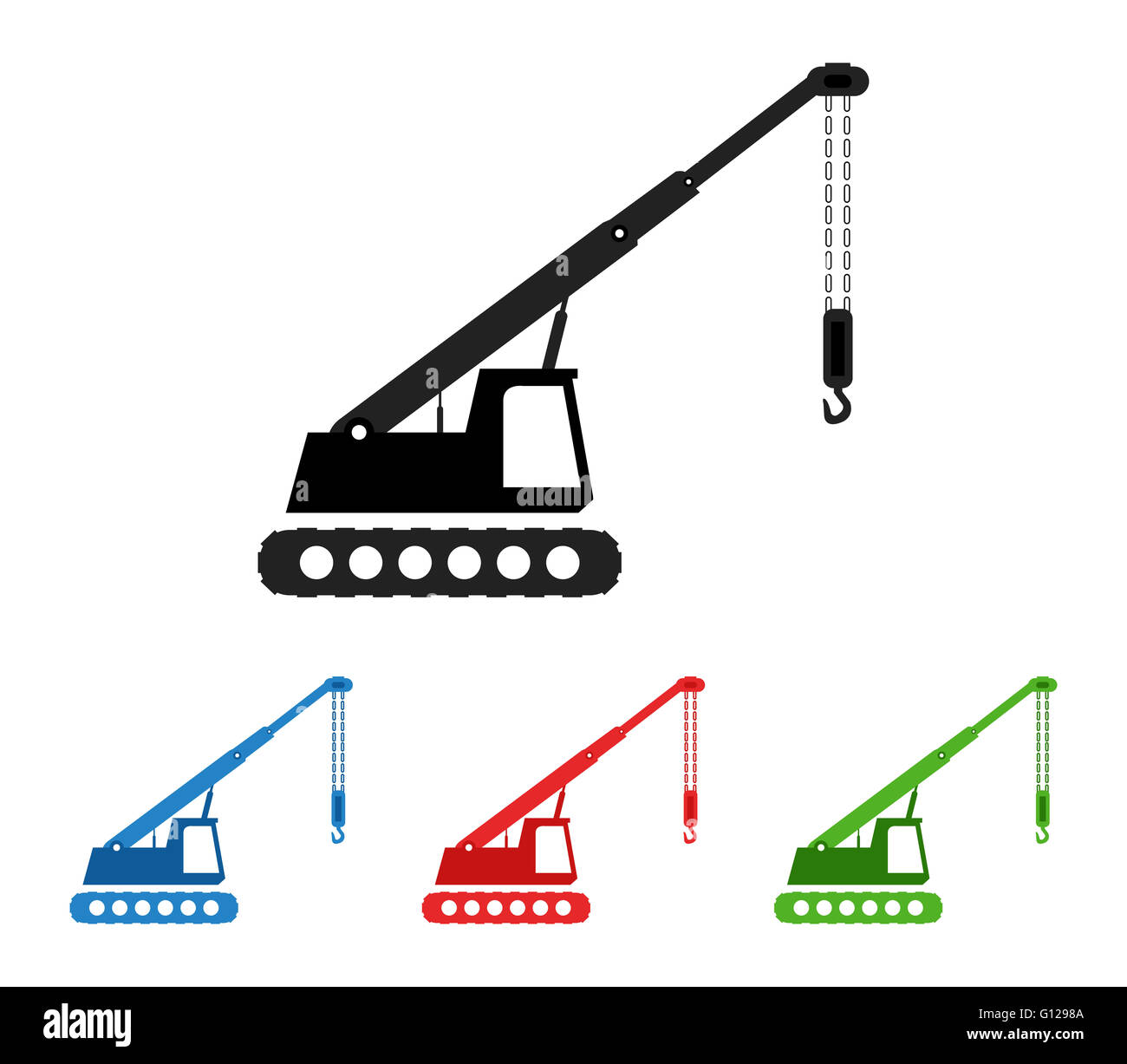 Construction cranes heavy equipment Cut Out Stock Images & Pictures - Alamy