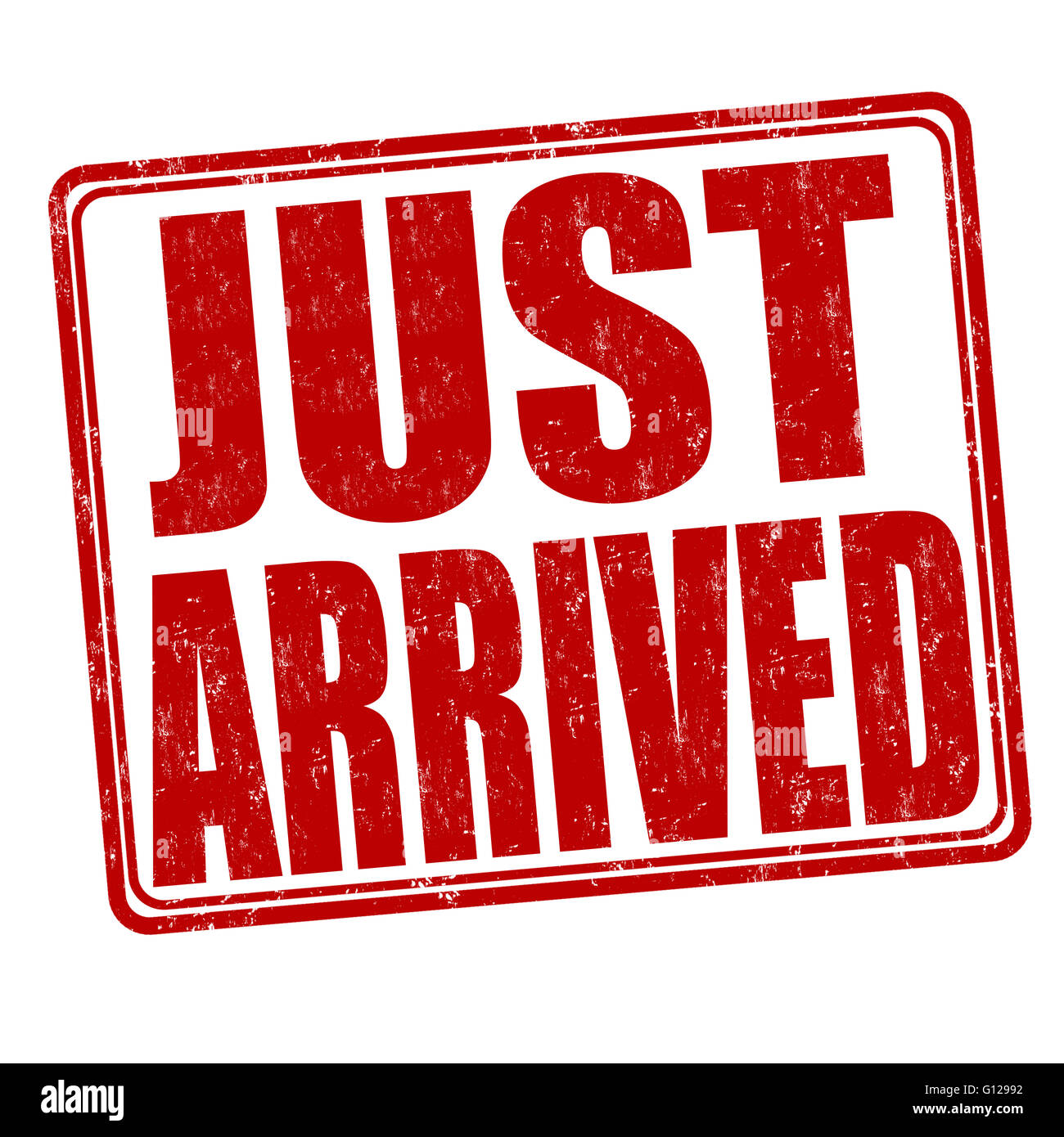 Just Arrived Grunge Rubber Stamp On White Background Vector Just Arrived Grunge Rubber Stamp On White Background Vector