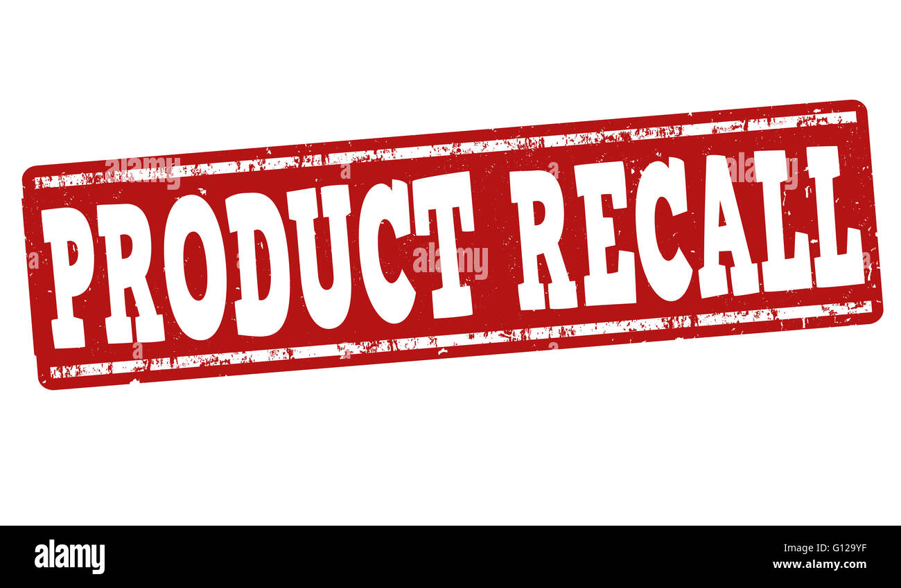 Product recall grunge rubber stamp on white background, vector ...
