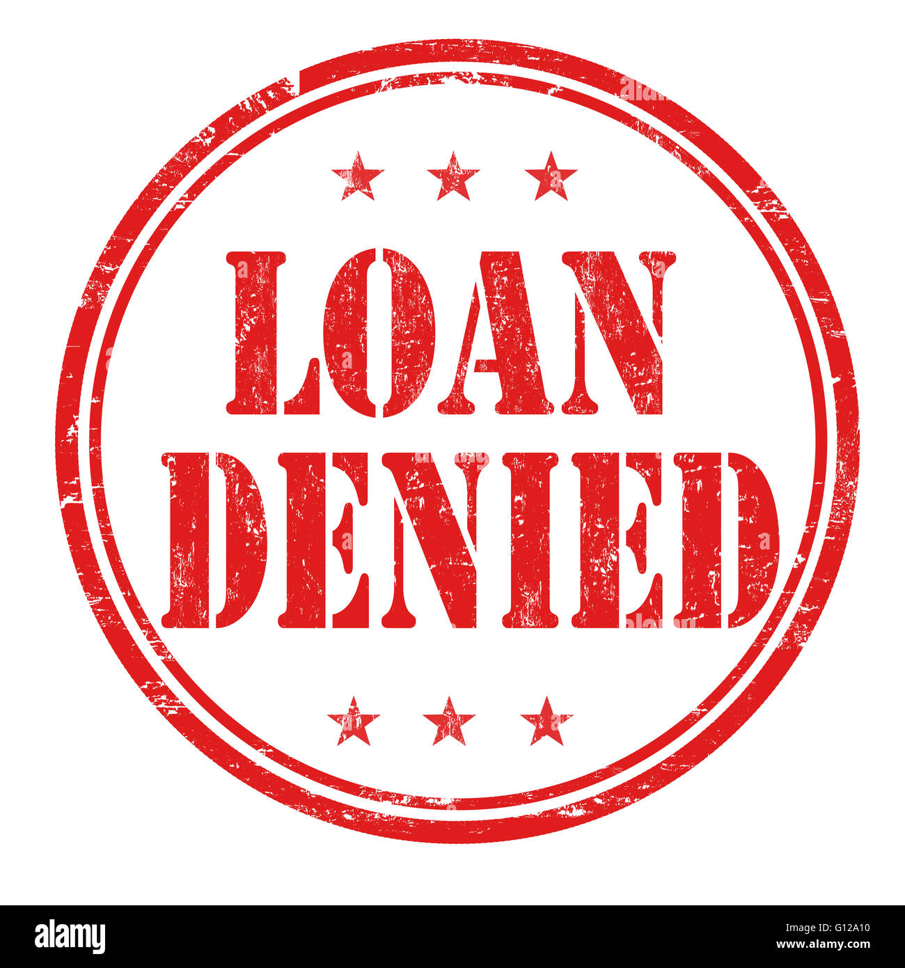 Loan denied grunge rubber stamp on white background, vector ...