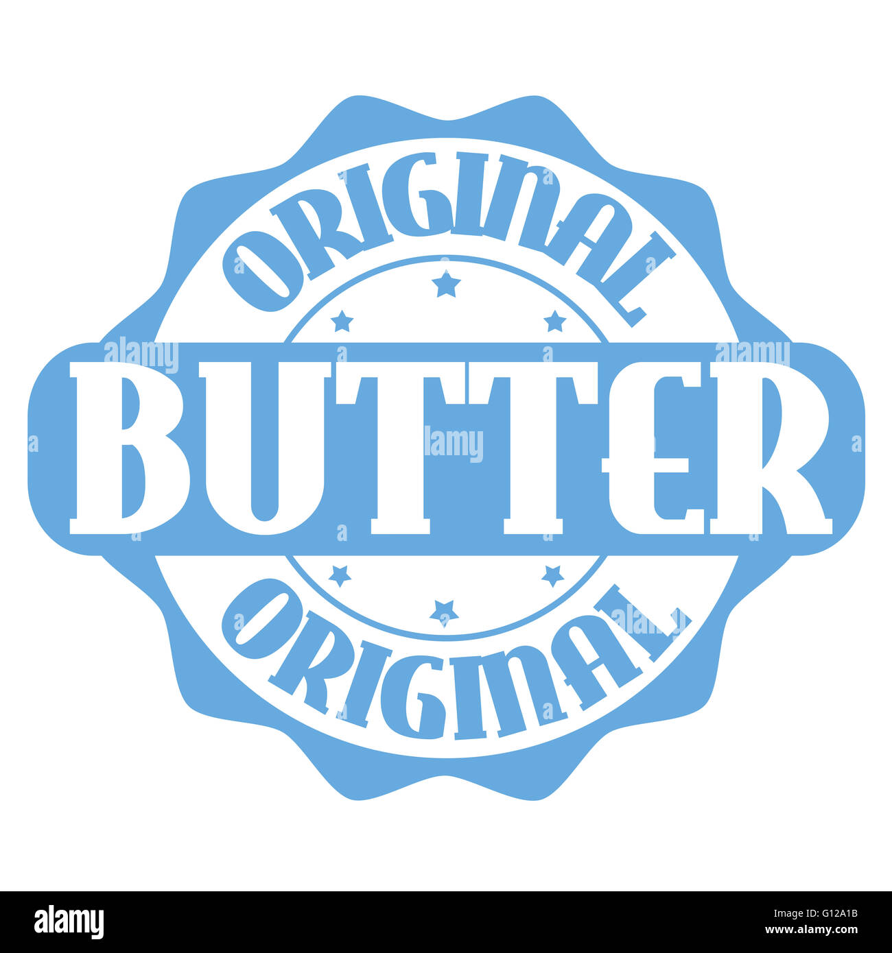 Butter grunge rubber stamp on white background, vector illustration ...