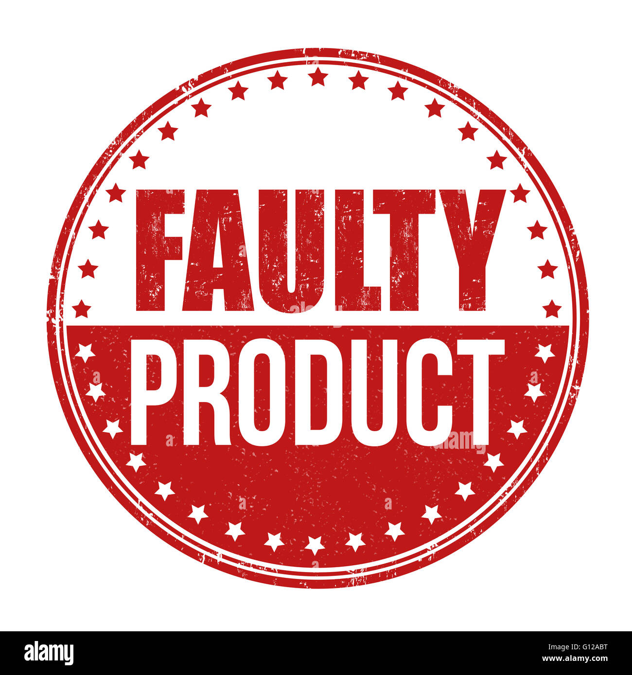 Faulty goods label hi-res stock photography and images - Alamy