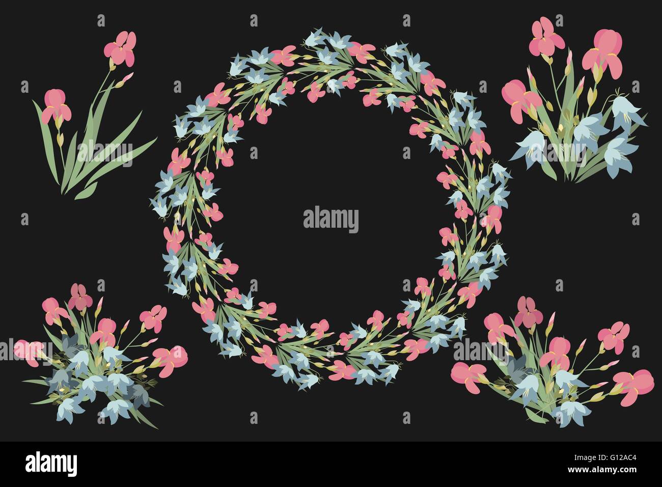 Iris bell Stock Vector Images - Alamy