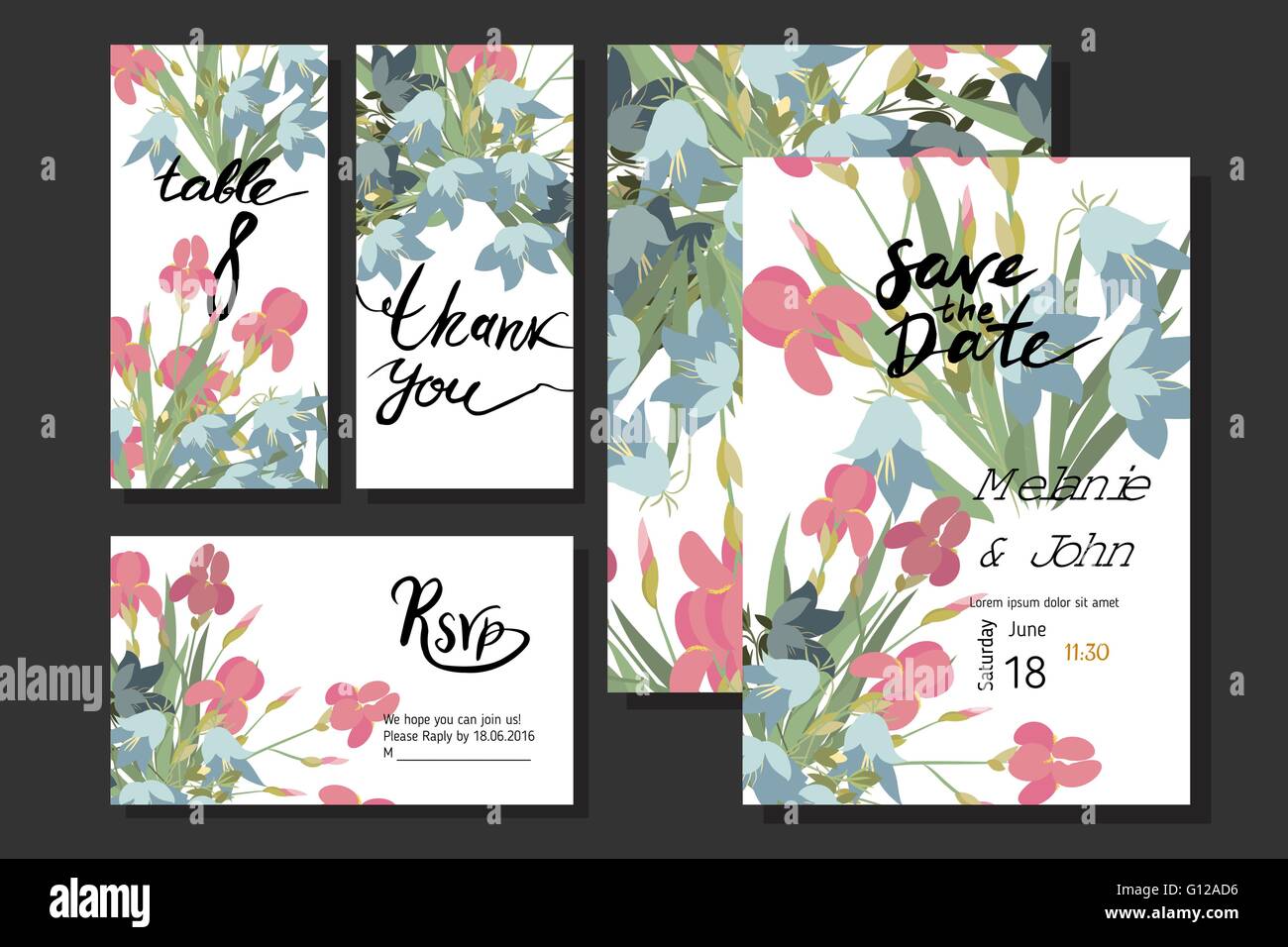 Iris bell Stock Vector Images - Alamy