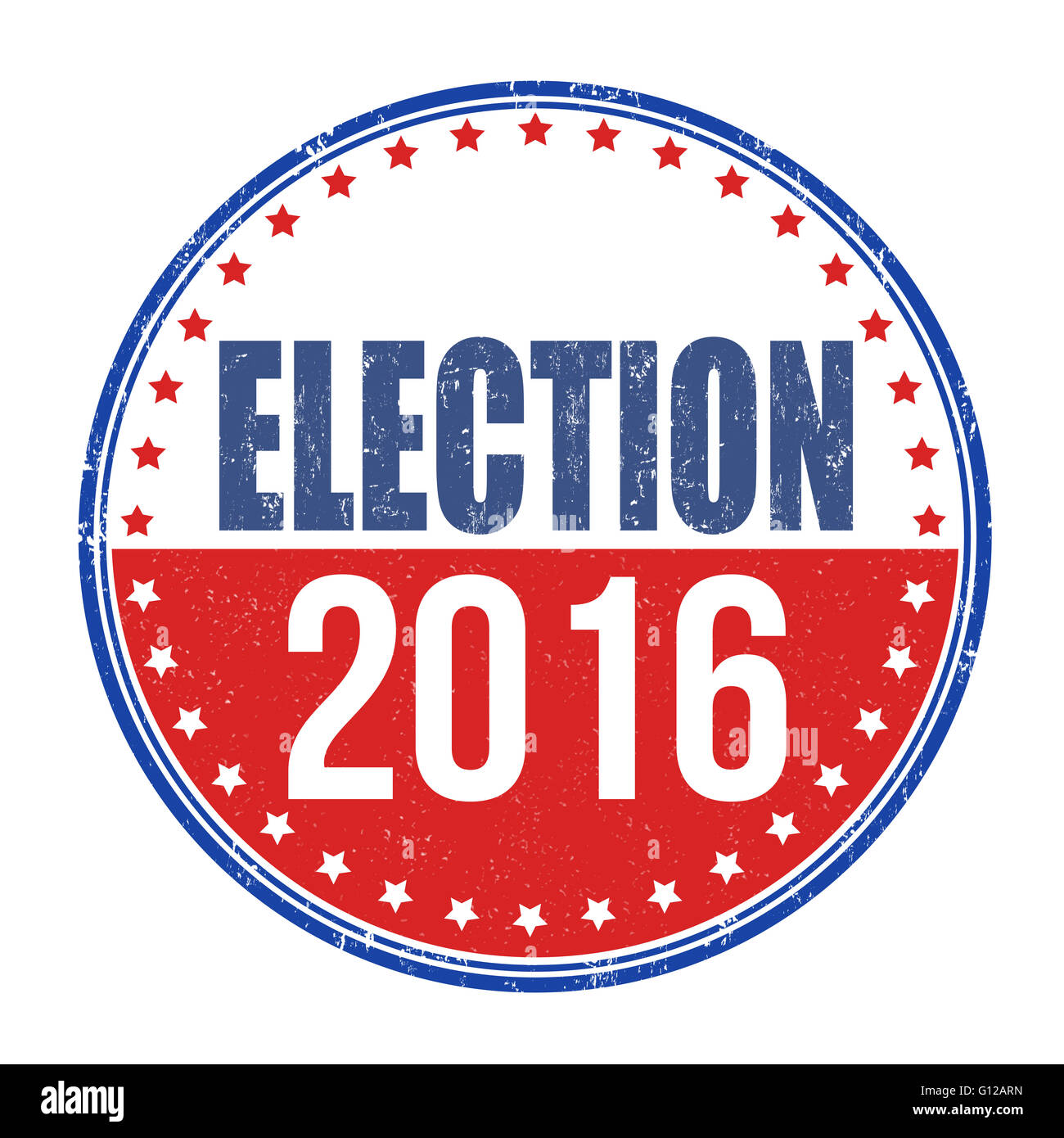 Election 2016 grunge rubber stamp on white background, vector ...