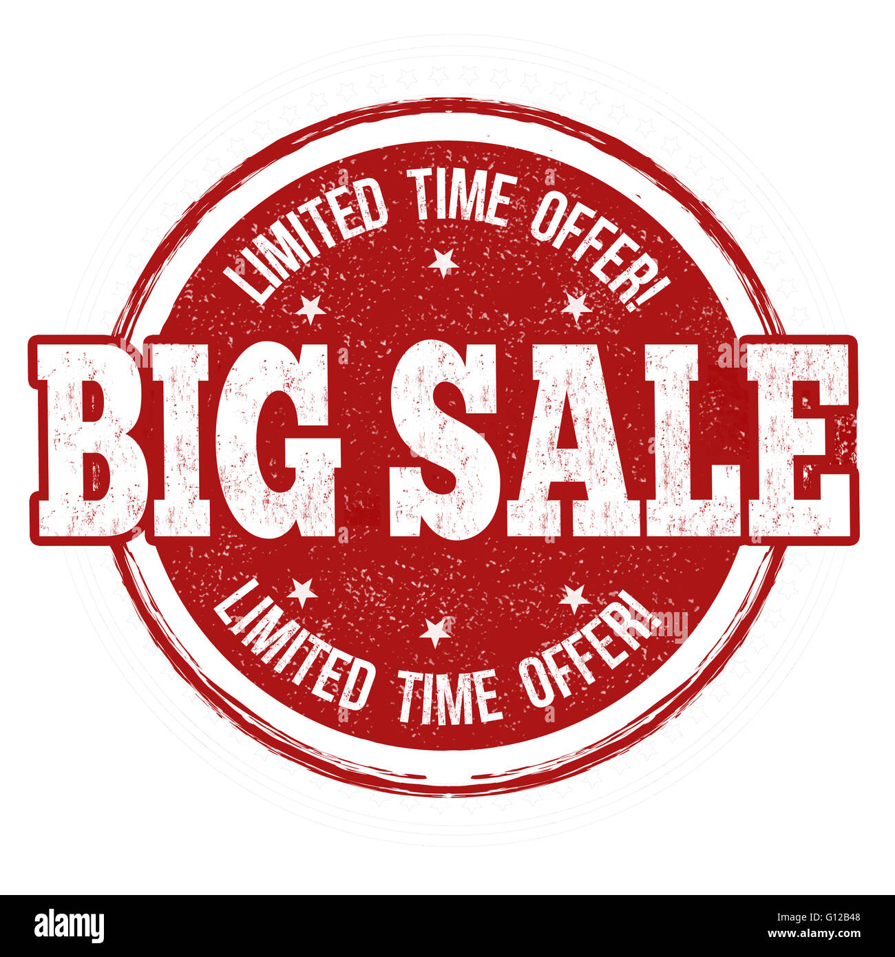 Big sale grunge rubber stamp on white background, vector illustration ...