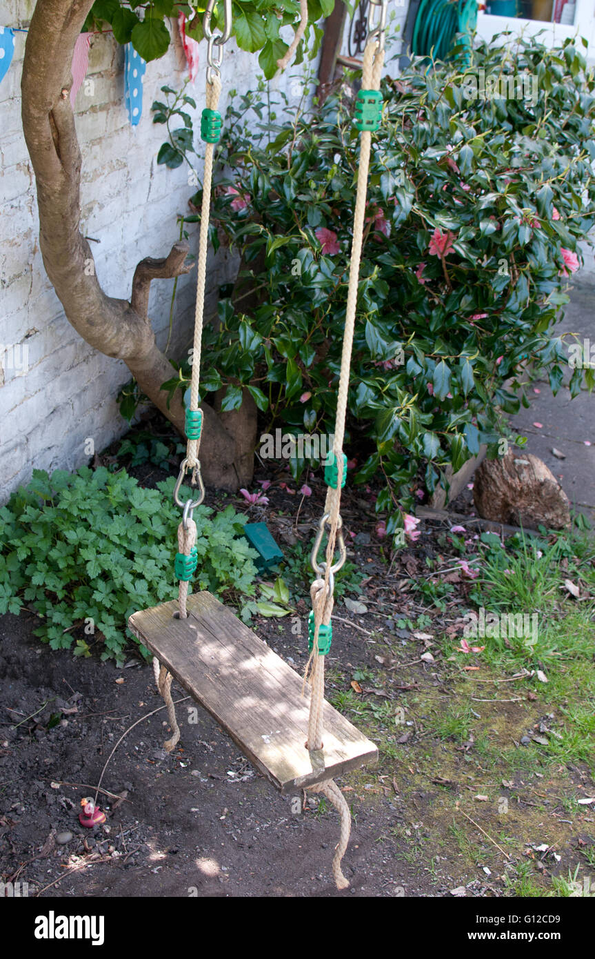 swing in garden Stock Photo - Alamy
