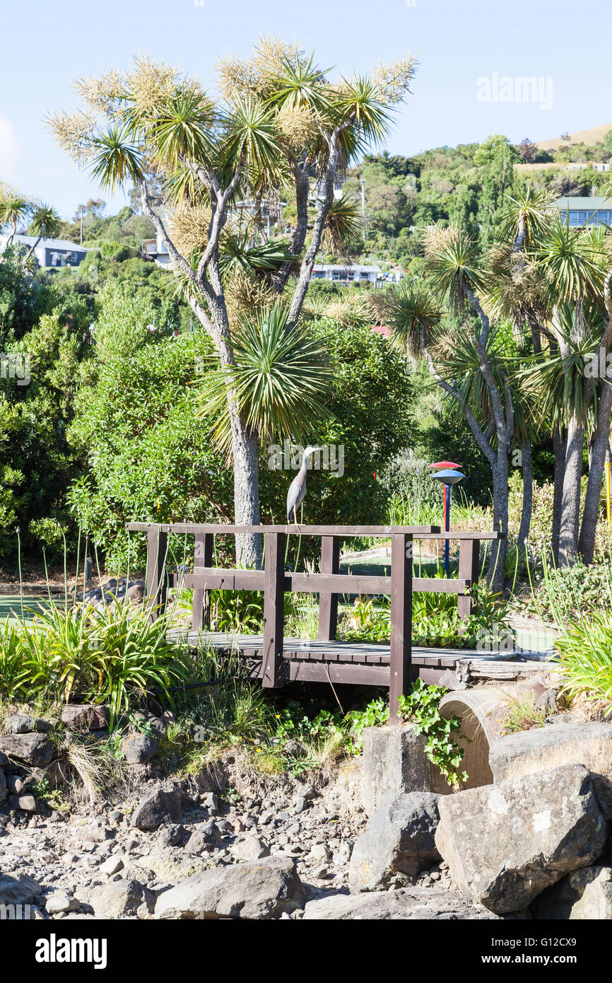 Mini-golf course, Akaroa, New Zealand Stock Photo - Alamy