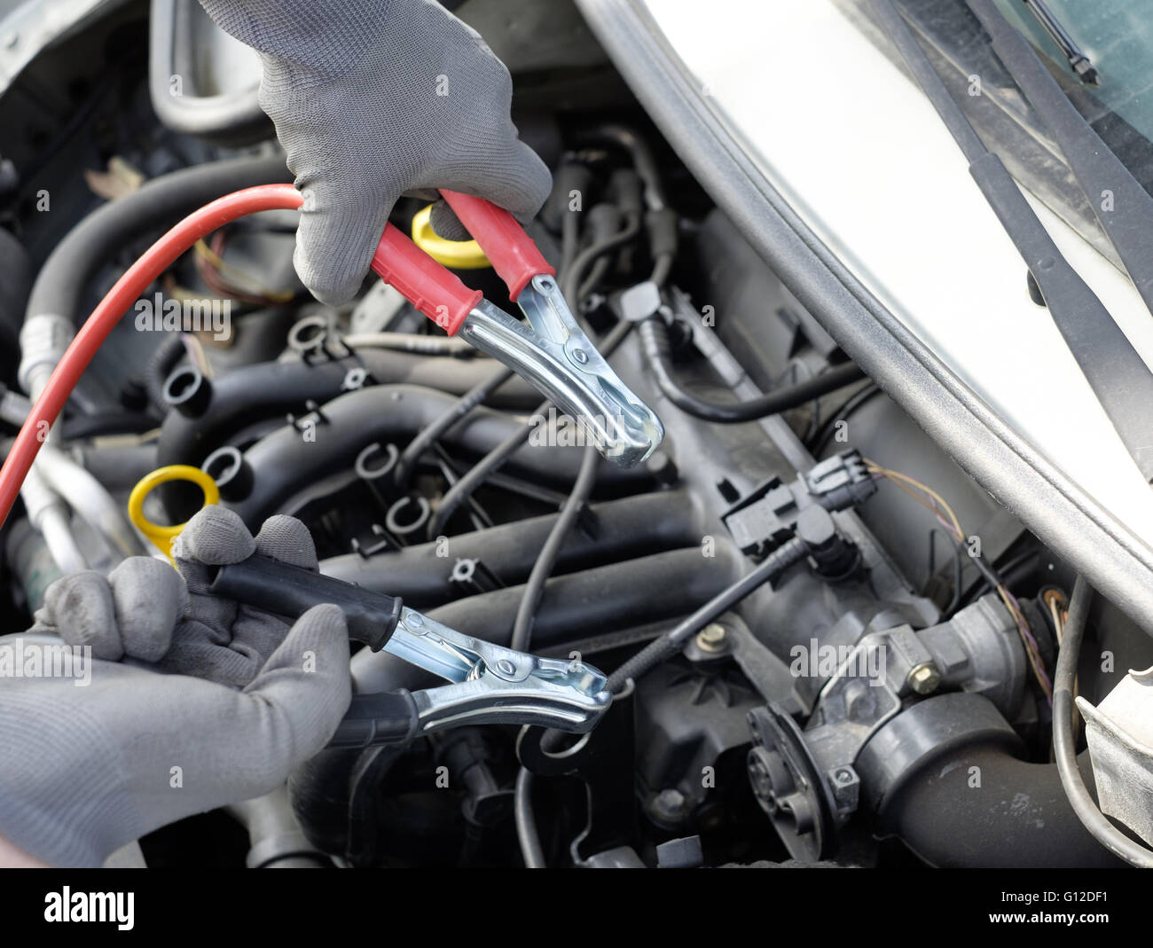 Mechanic Hands Working Engine High Resolution Stock Photography and ...