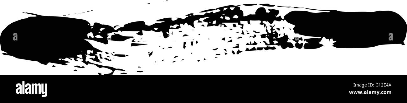 Brush Stroke Grunge Vector Textured Stock Vector Image & Art - Alamy