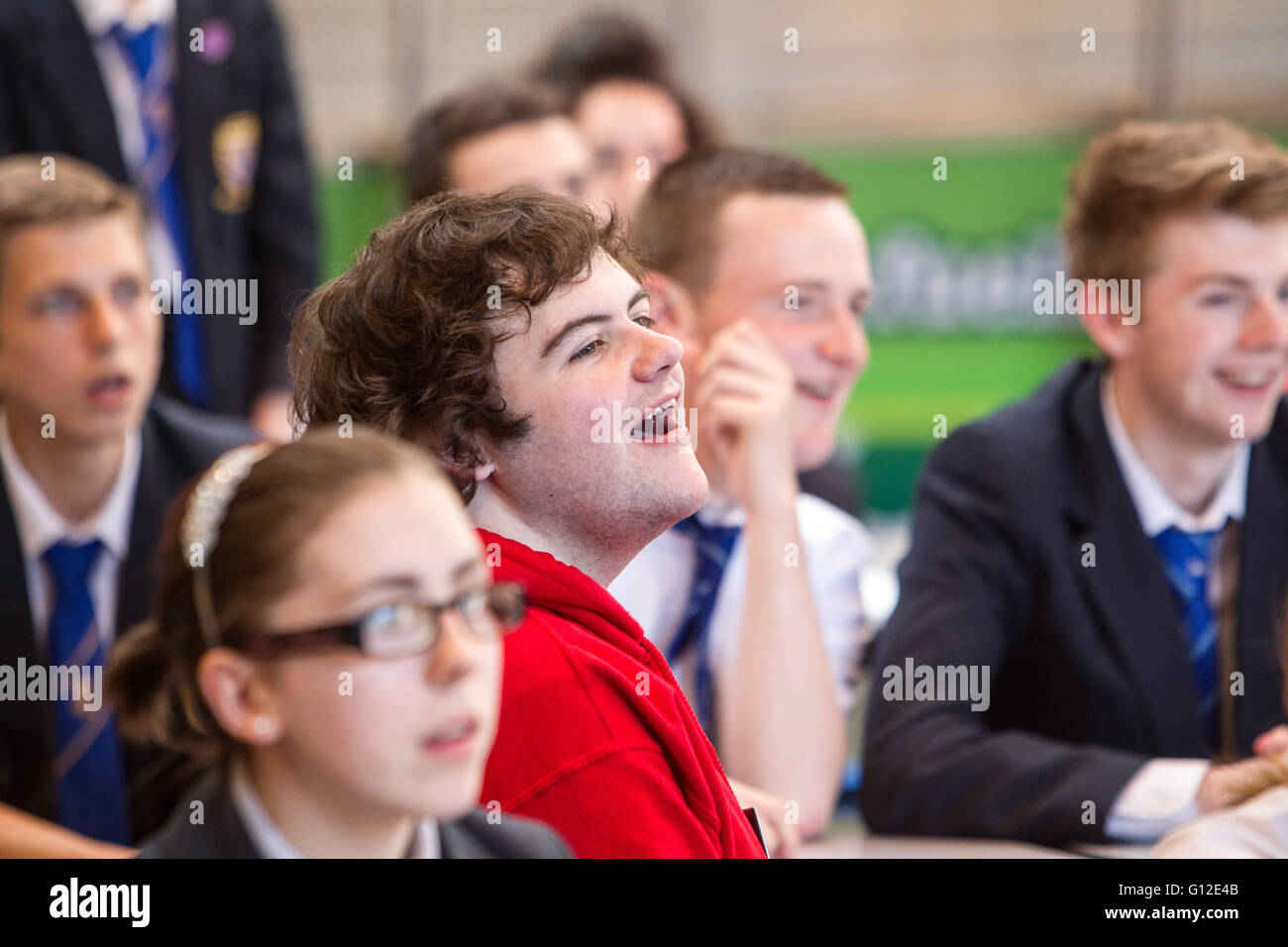 `School children enjoying lessons and studying Stock Photo - Alamy