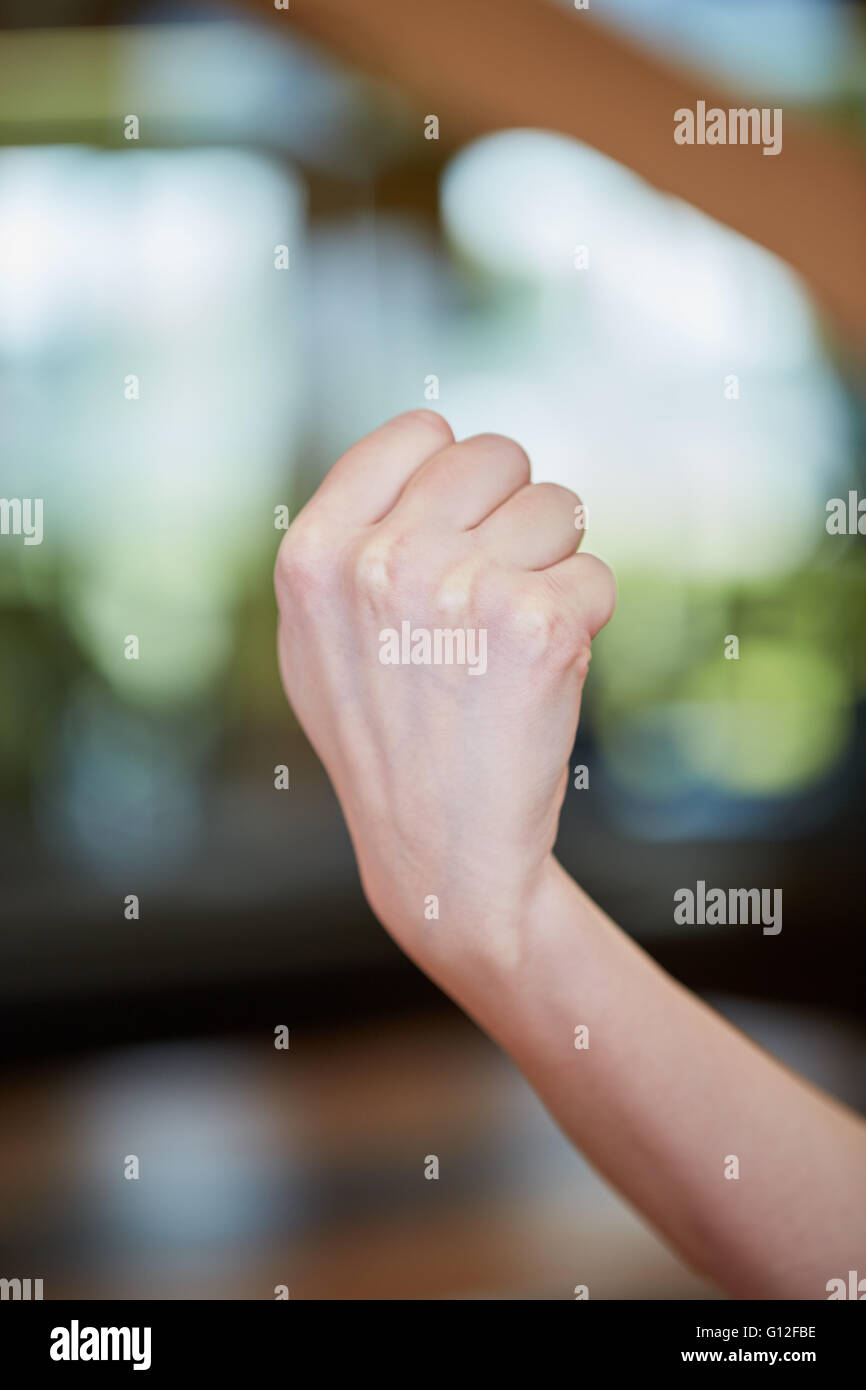 Woman, Fist, Hand, Arm High Resolution Stock Photography and Images - Alamy