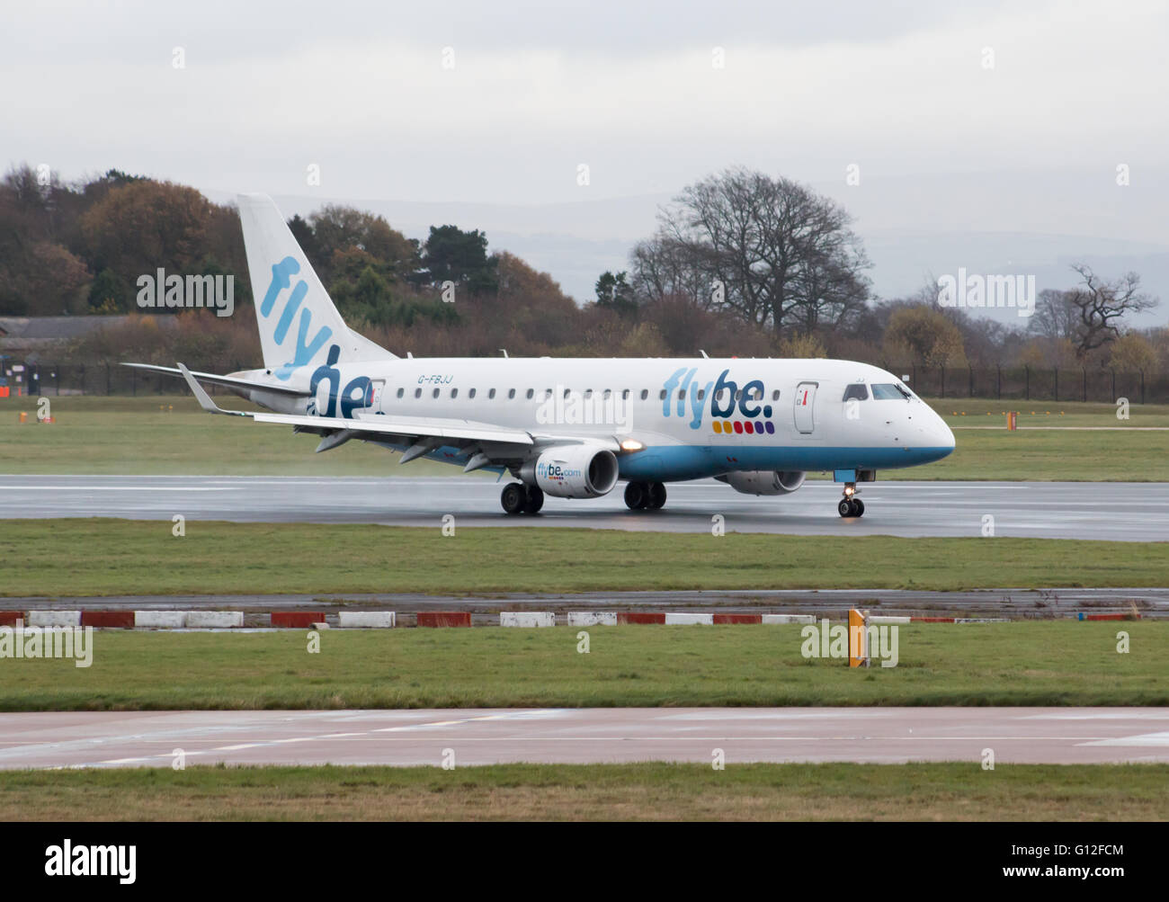 Flybe Embraer E175 narrow-body regional passenger plane (G-FBJJ ...